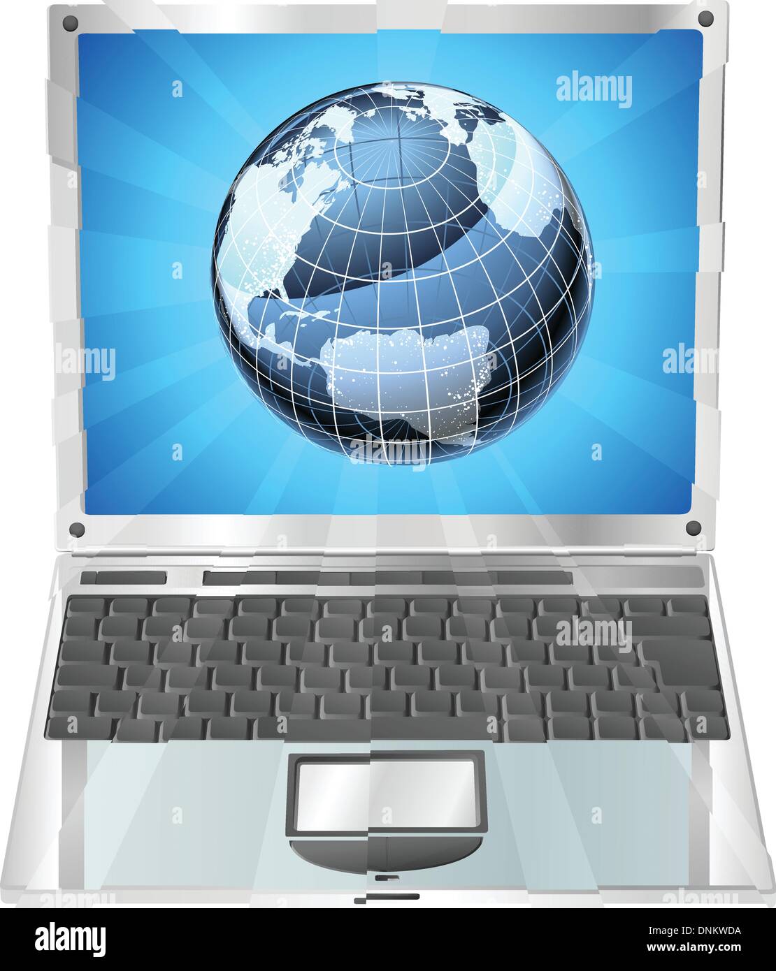 Illuminated touch screen Stock Vector Images - Alamy