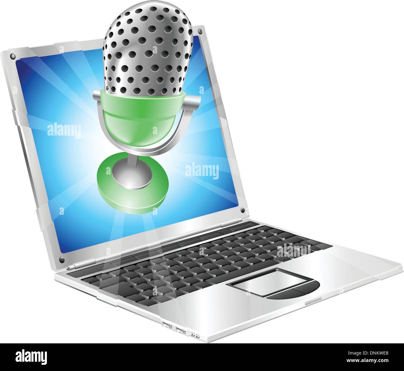 Classic microphone side view Stock Vector Images - Alamy
