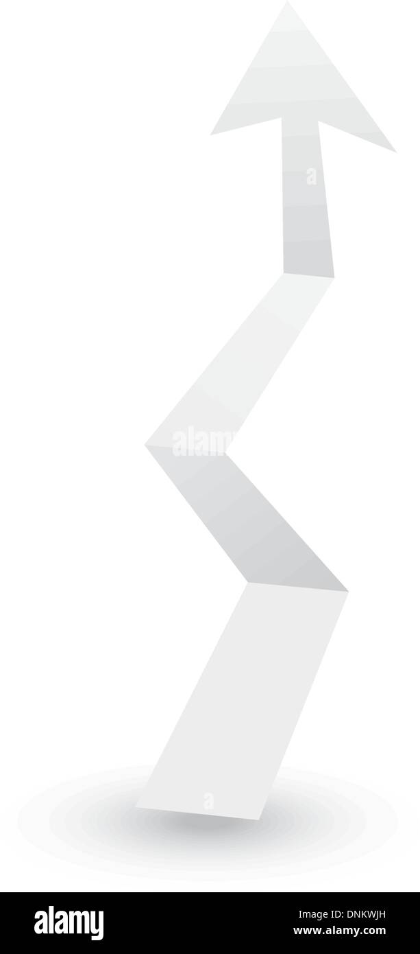 Origami arrow paper, vector illustration Stock Vector Image & Art - Alamy