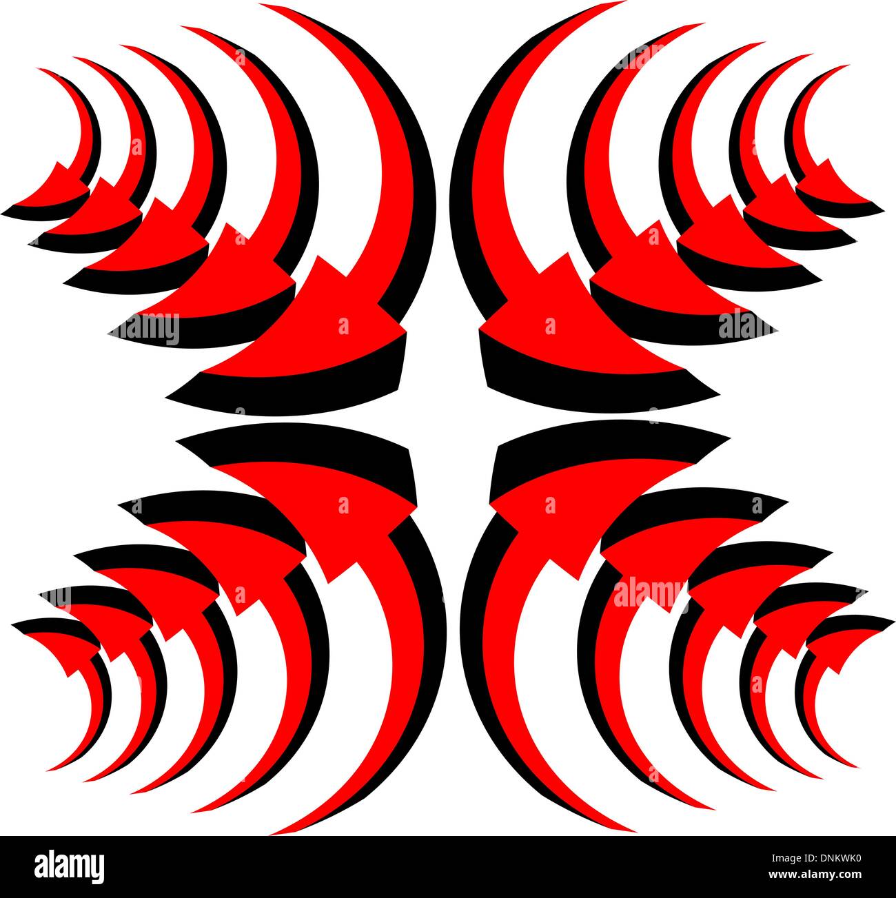 Vector set of red arrows Stock Vector Image & Art - Alamy