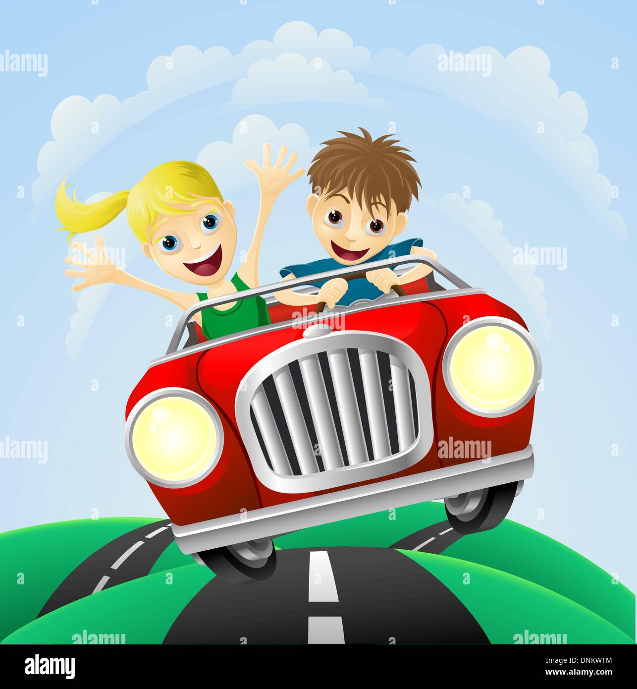 Cartoon young man woman having hi-res stock photography and images - Alamy