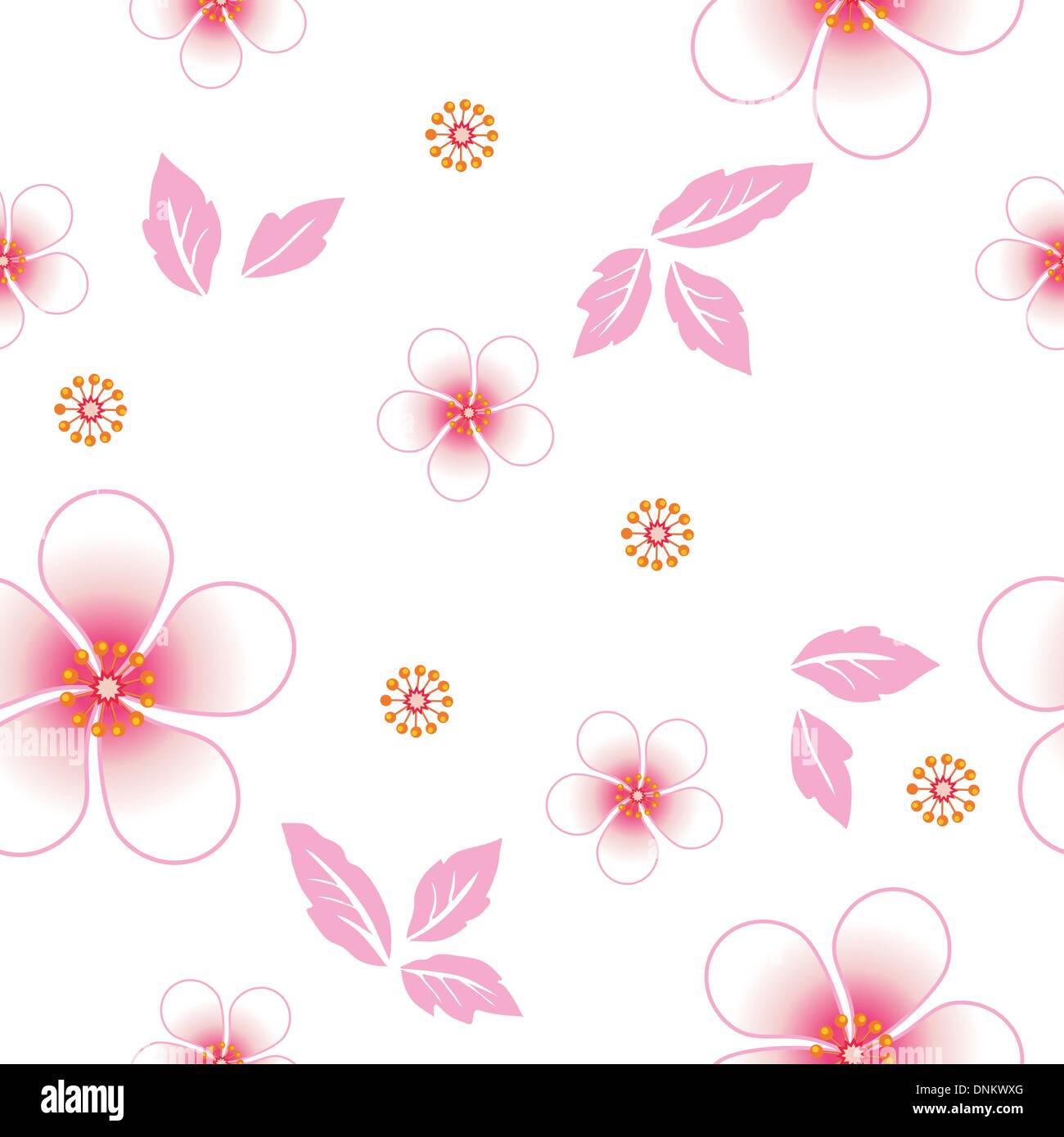 Seamless floral background. Repeat many times. Vector illustration ...