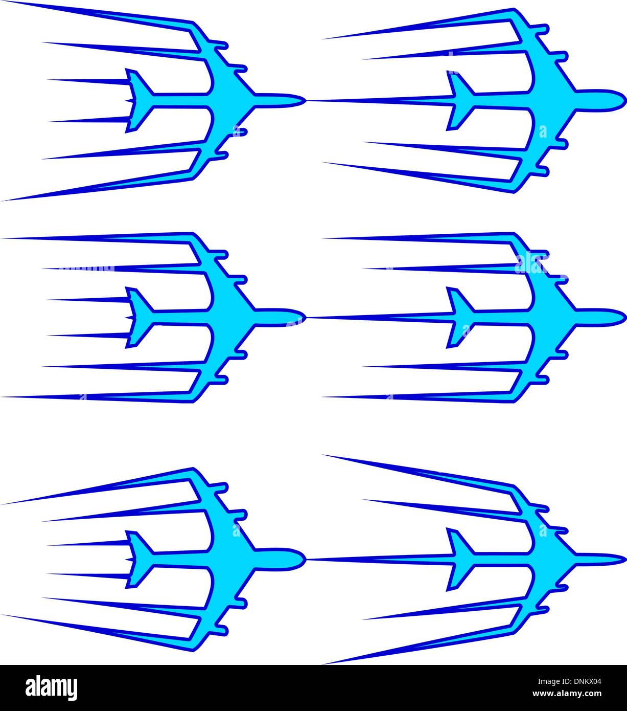 Stylized jet Stock Vector Images - Alamy