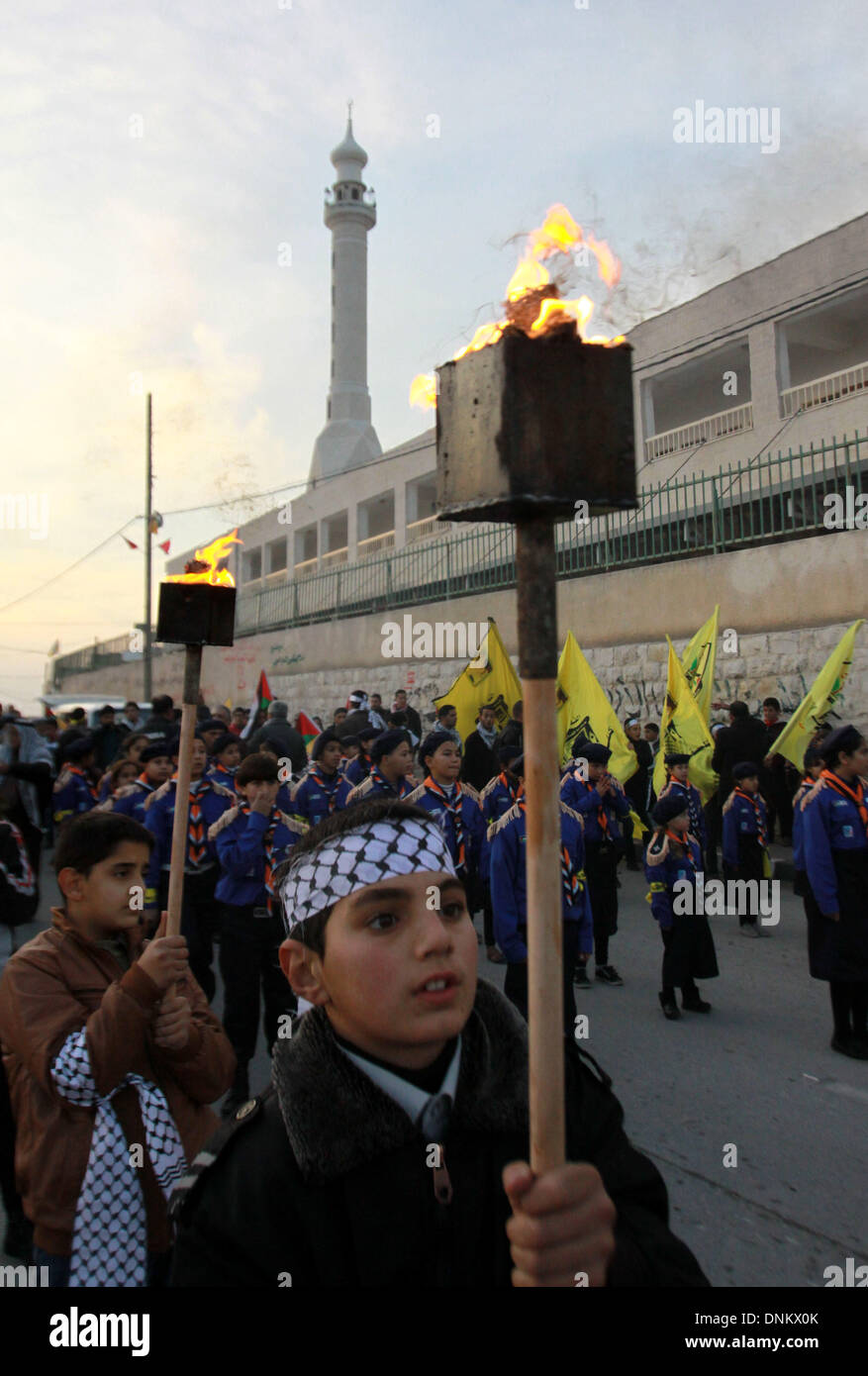 Nablus, West Bank, Palestinian Territory. 1st Jan, 2014. Palestinian ...