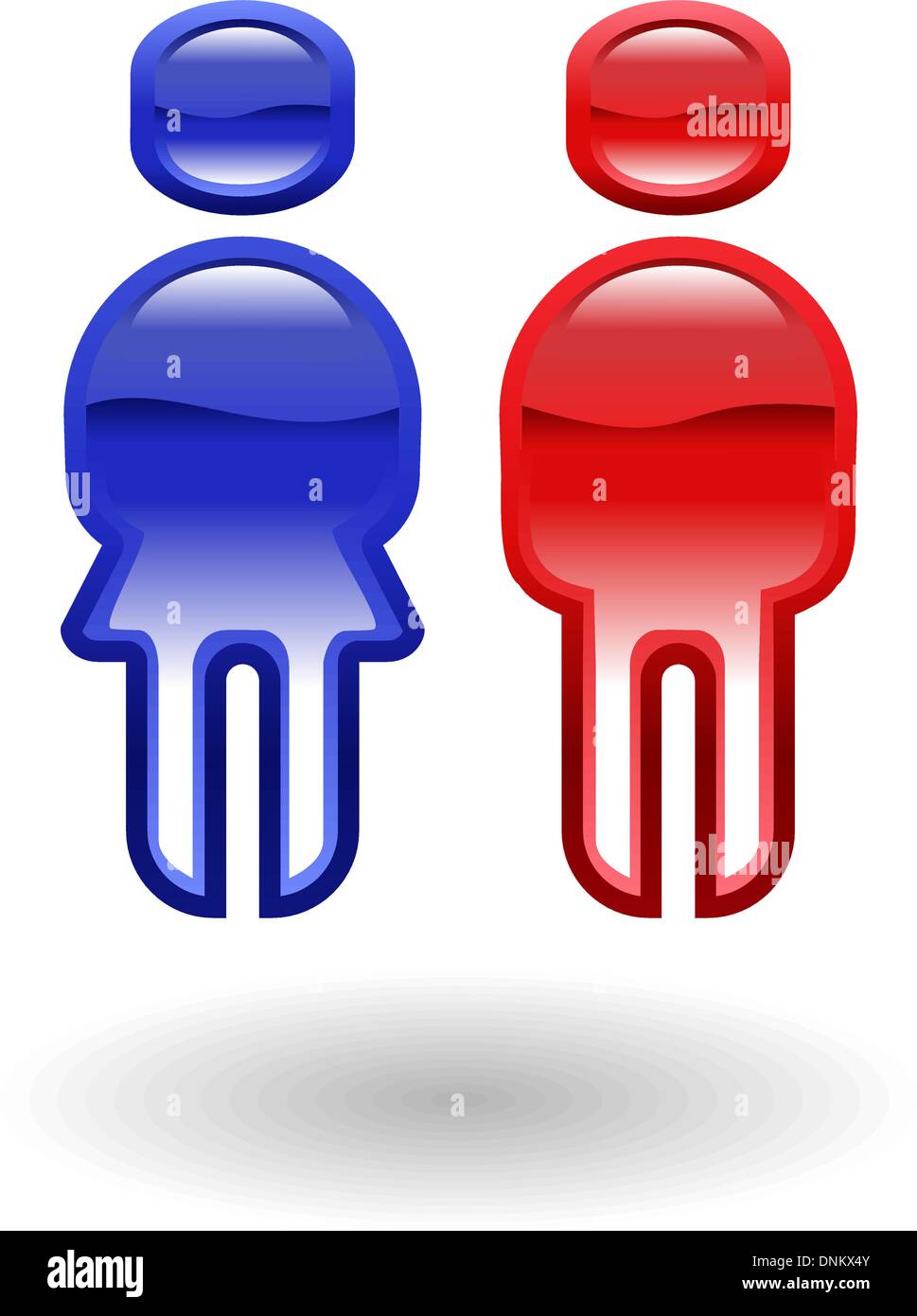 Two female figures Cut Out Stock Images & Pictures - Alamy