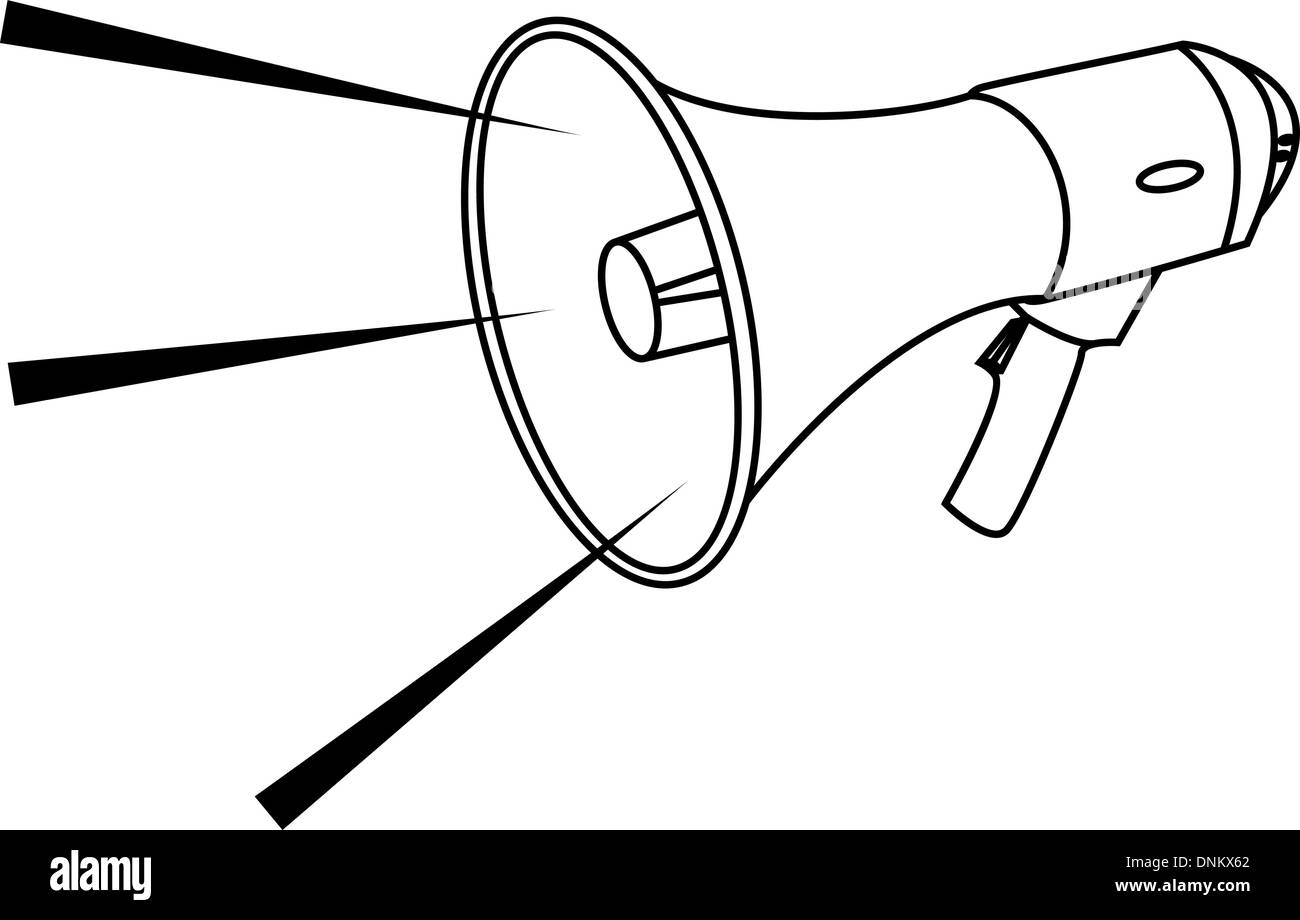 Vector illustration of a megaphone Stock Vector Image & Art - Alamy