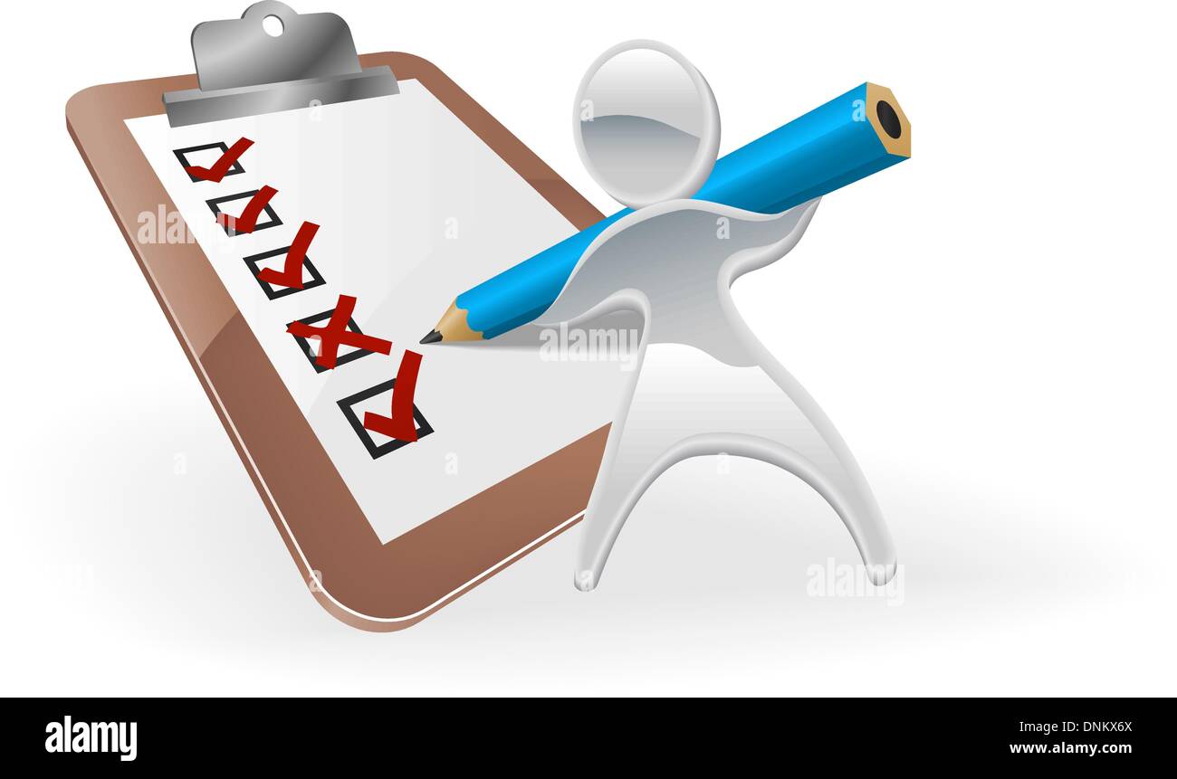 Metallic cartoon mascot character survey feedback concept Stock Vector ...