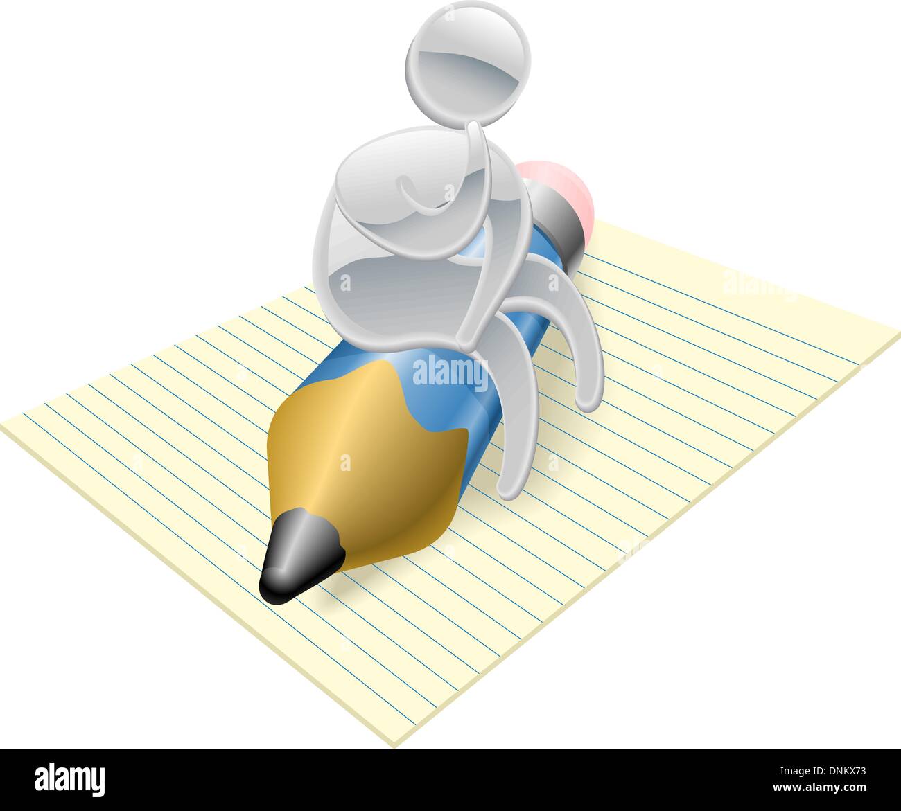 Person thinking image Stock Vector Images - Alamy