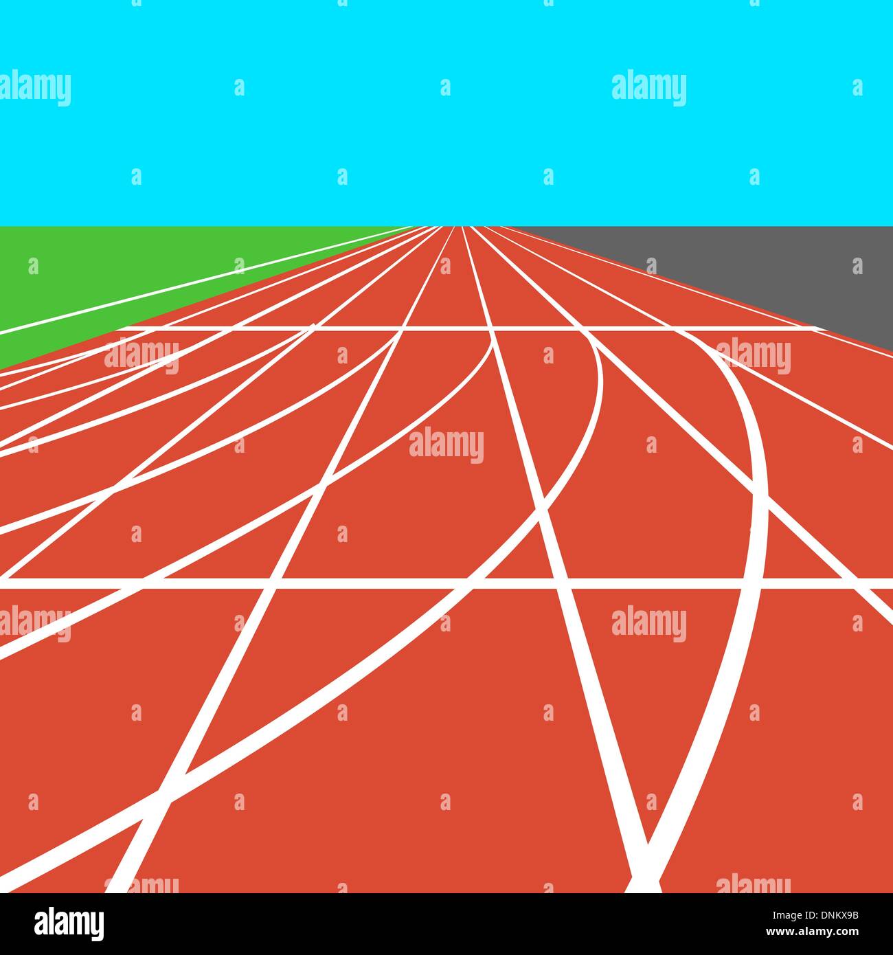 Running Race Track Vector