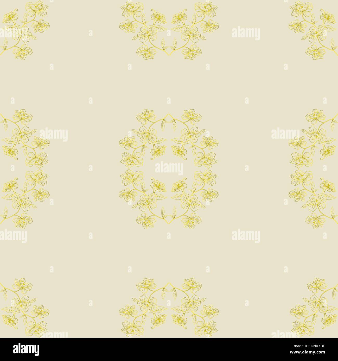 Seamless floral background. Repeat many times. Vector illustration ...