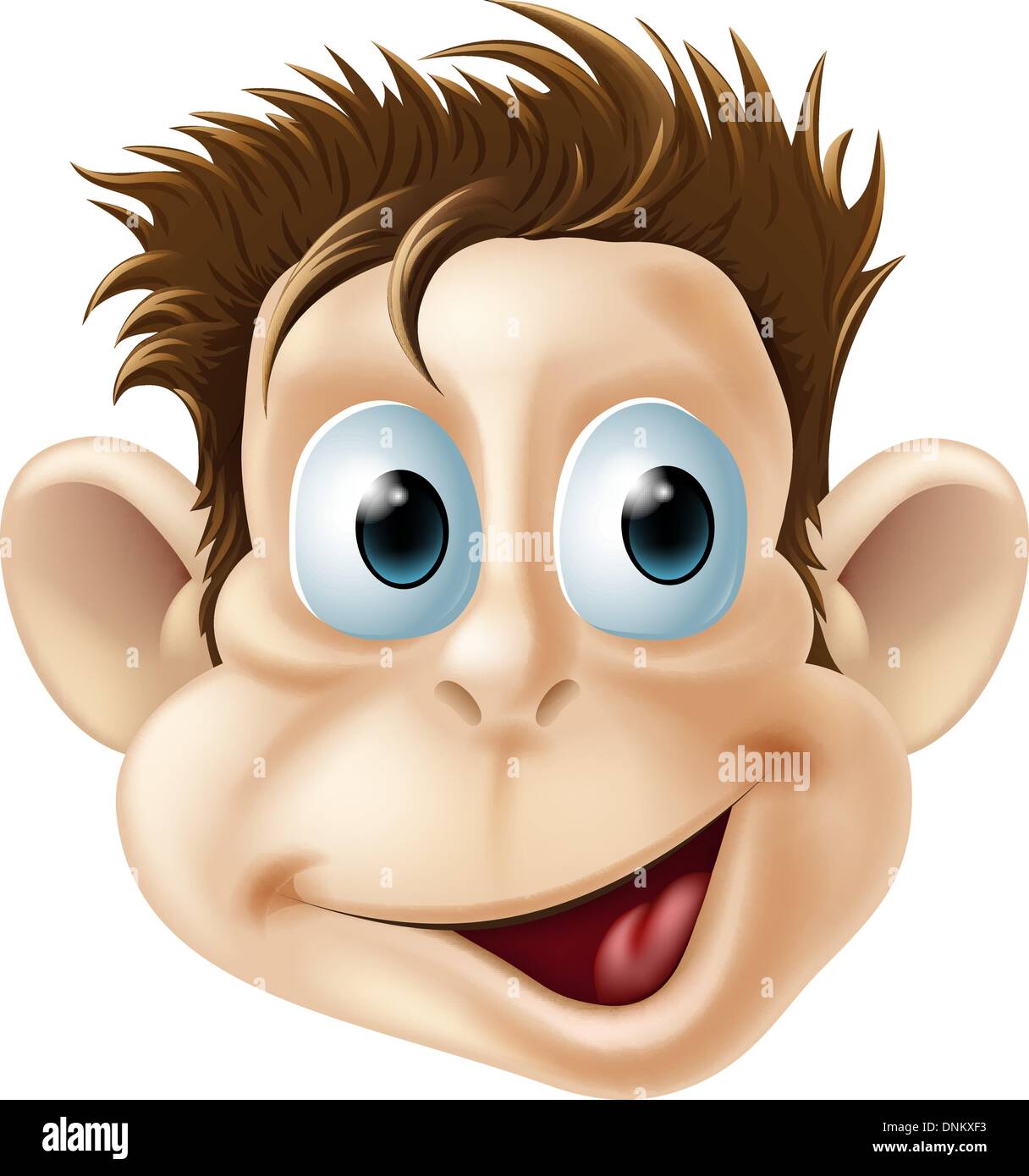 Laughing Monkey Animated Sticker Cartoon Illustration Of Funny Monkey