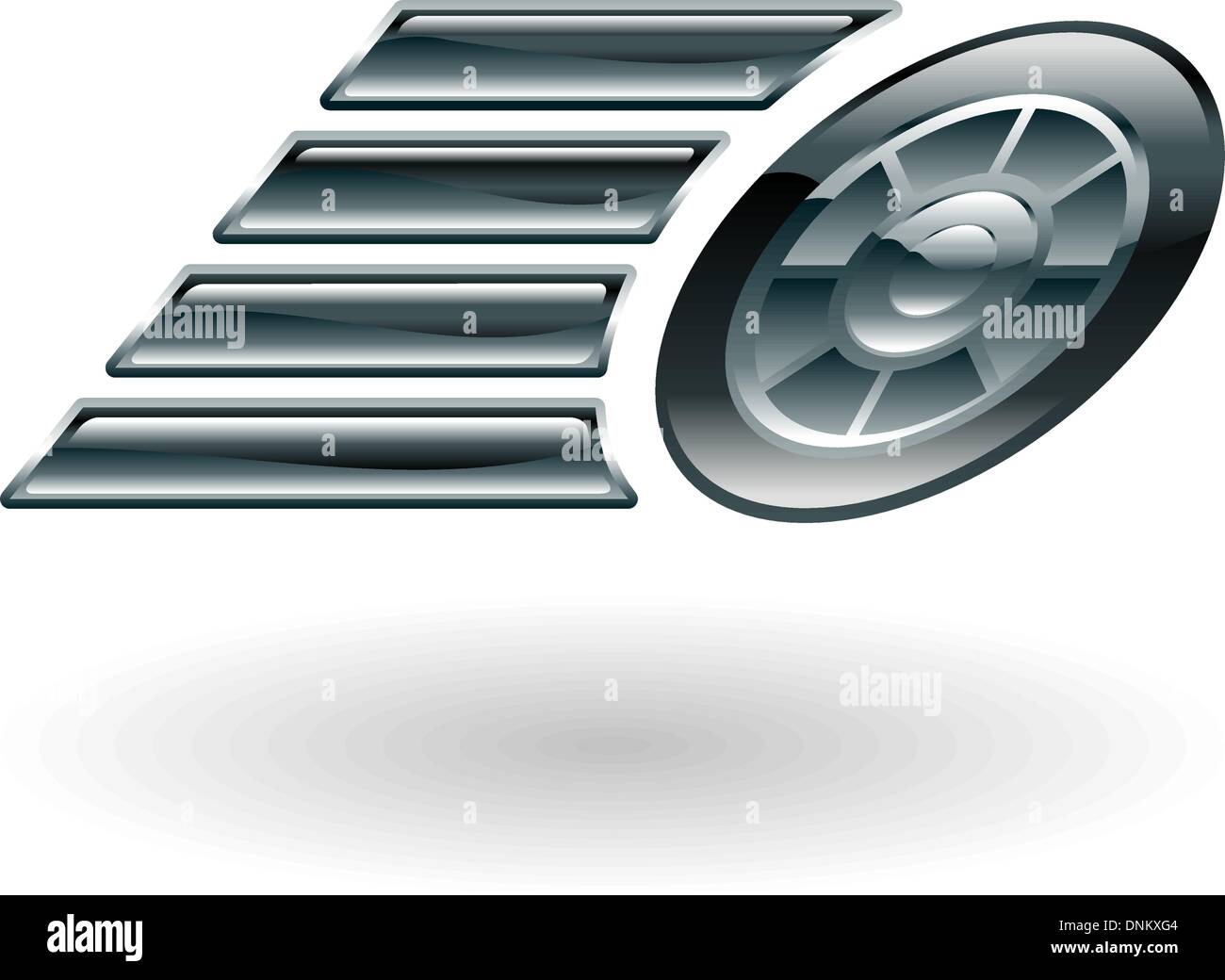 Illustration of motor racing with wheel Stock Vector Image & Art - Alamy