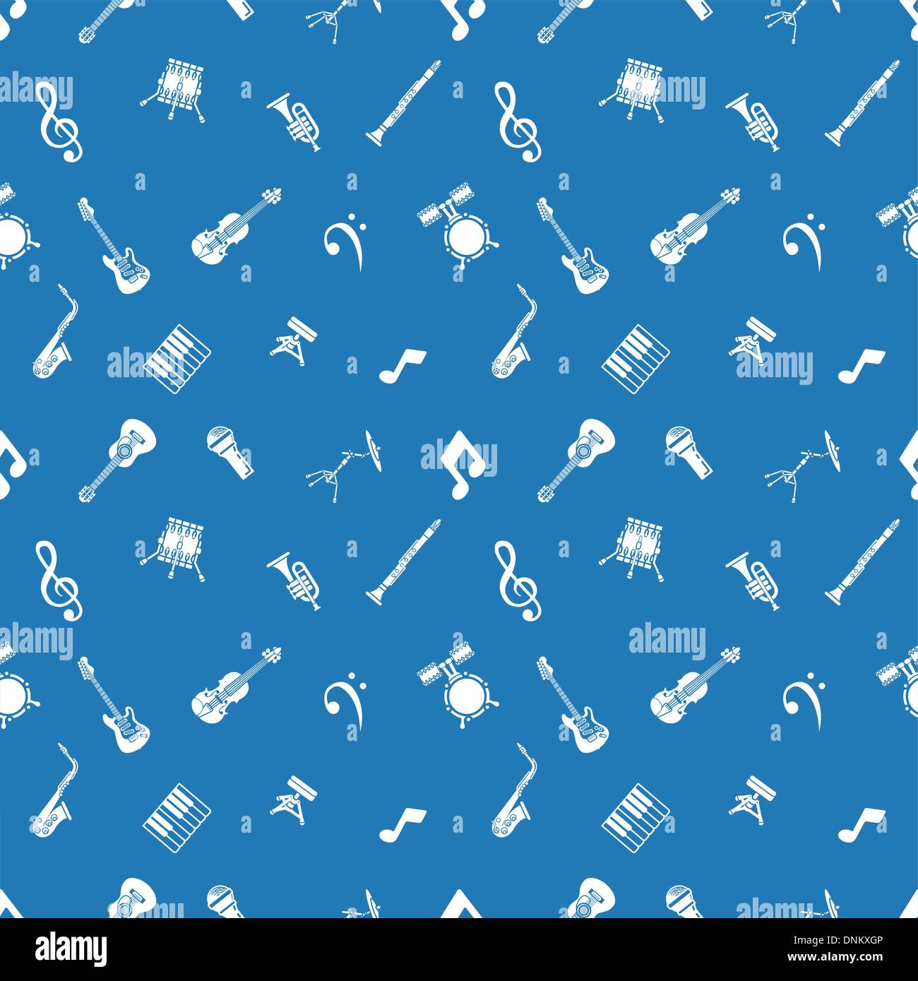 A repeating seamless music background tile texture with lots of ...