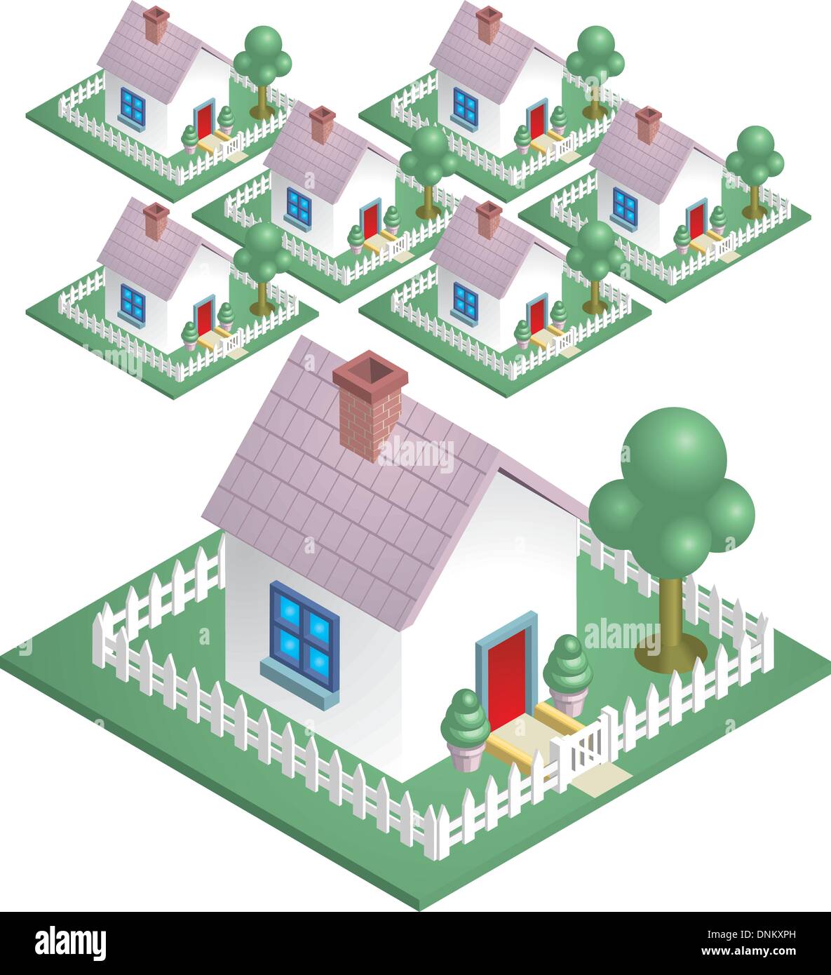 Neighbourhood garden Stock Vector Images - Alamy