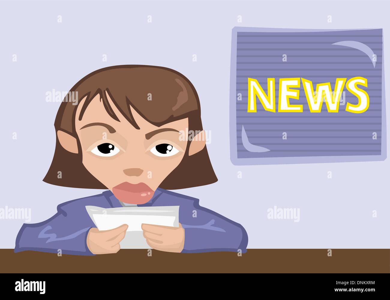 News reader studio Stock Vector Images - Alamy