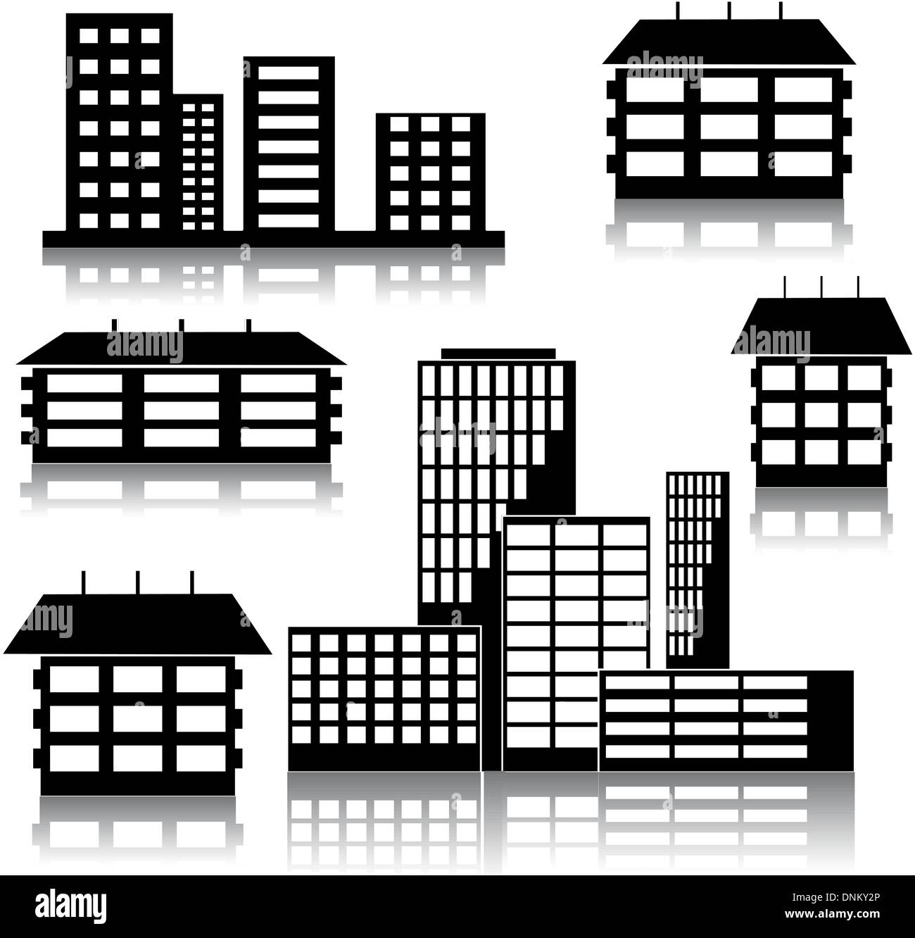 English modern buildings Cut Out Stock Images & Pictures - Alamy