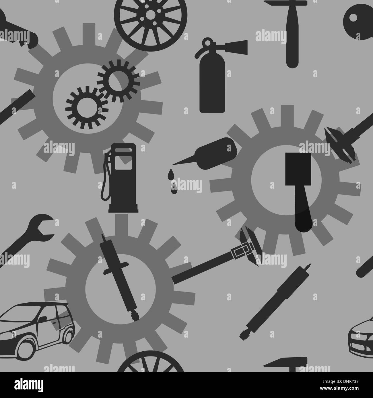 Auto Car Repair Service Icon Symbol. Seamless wallpaper Stock Vector ...