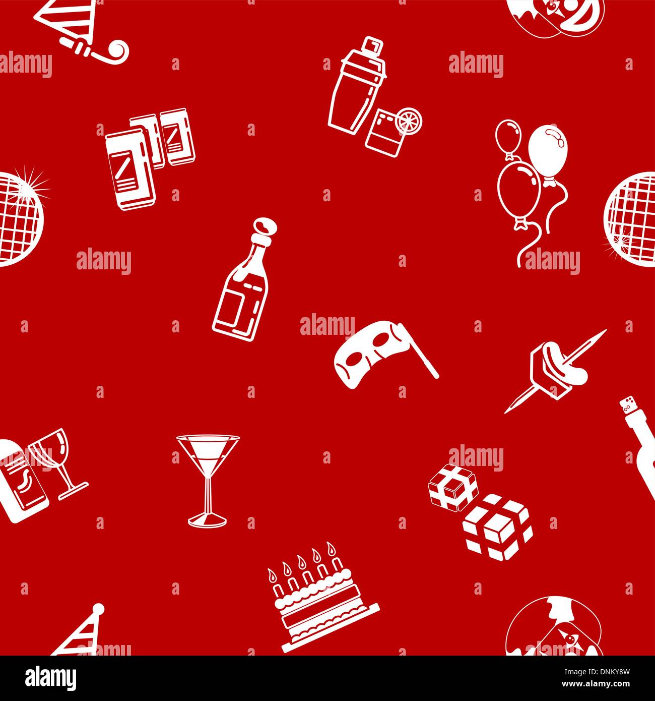 A repeating seamless party background tile texture with lots of ...