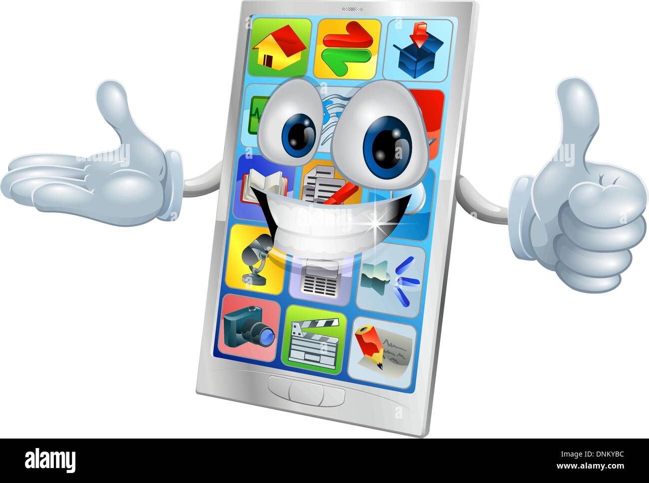 Telephone happy Stock Vector Images - Alamy