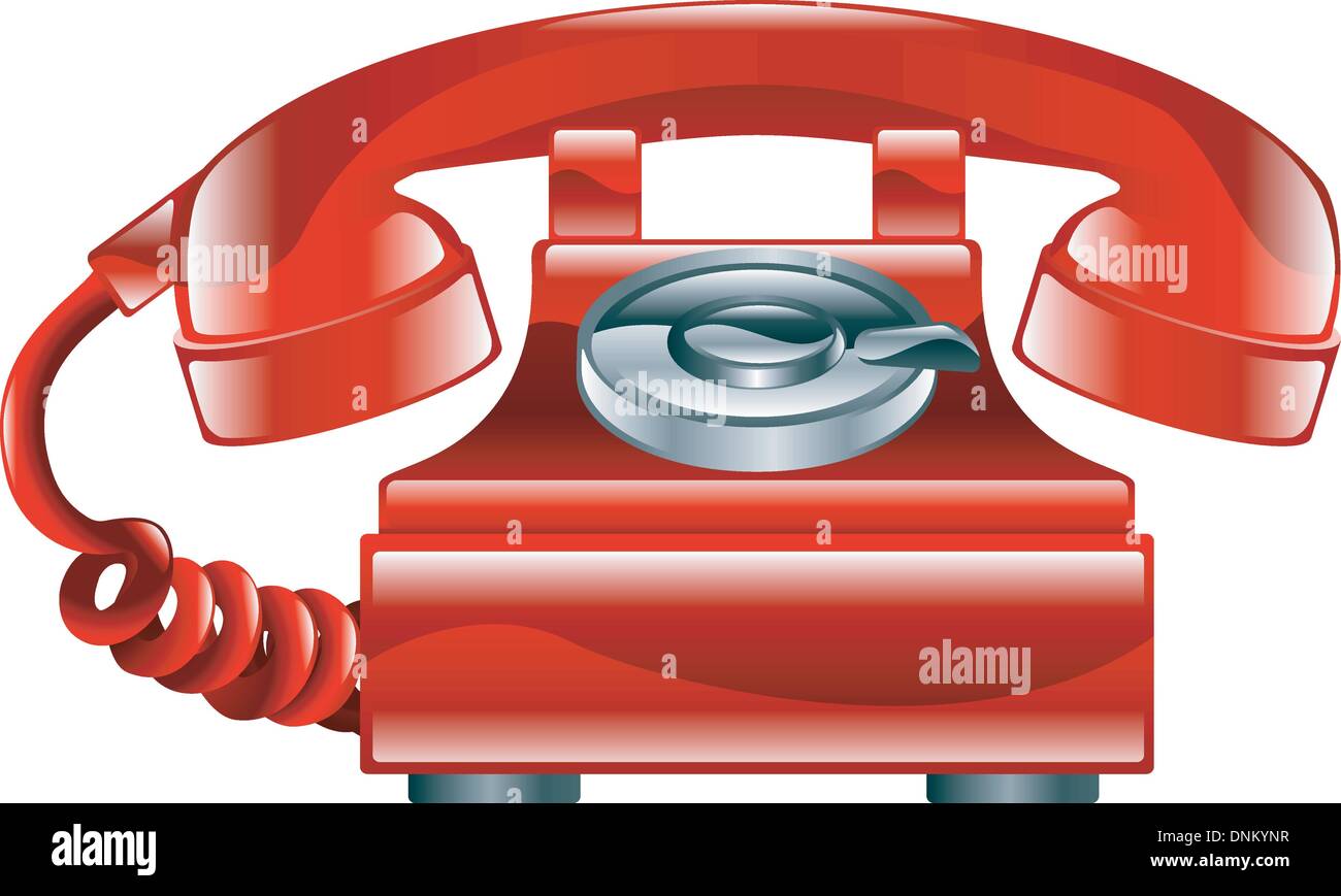 Red Telephone Clipart