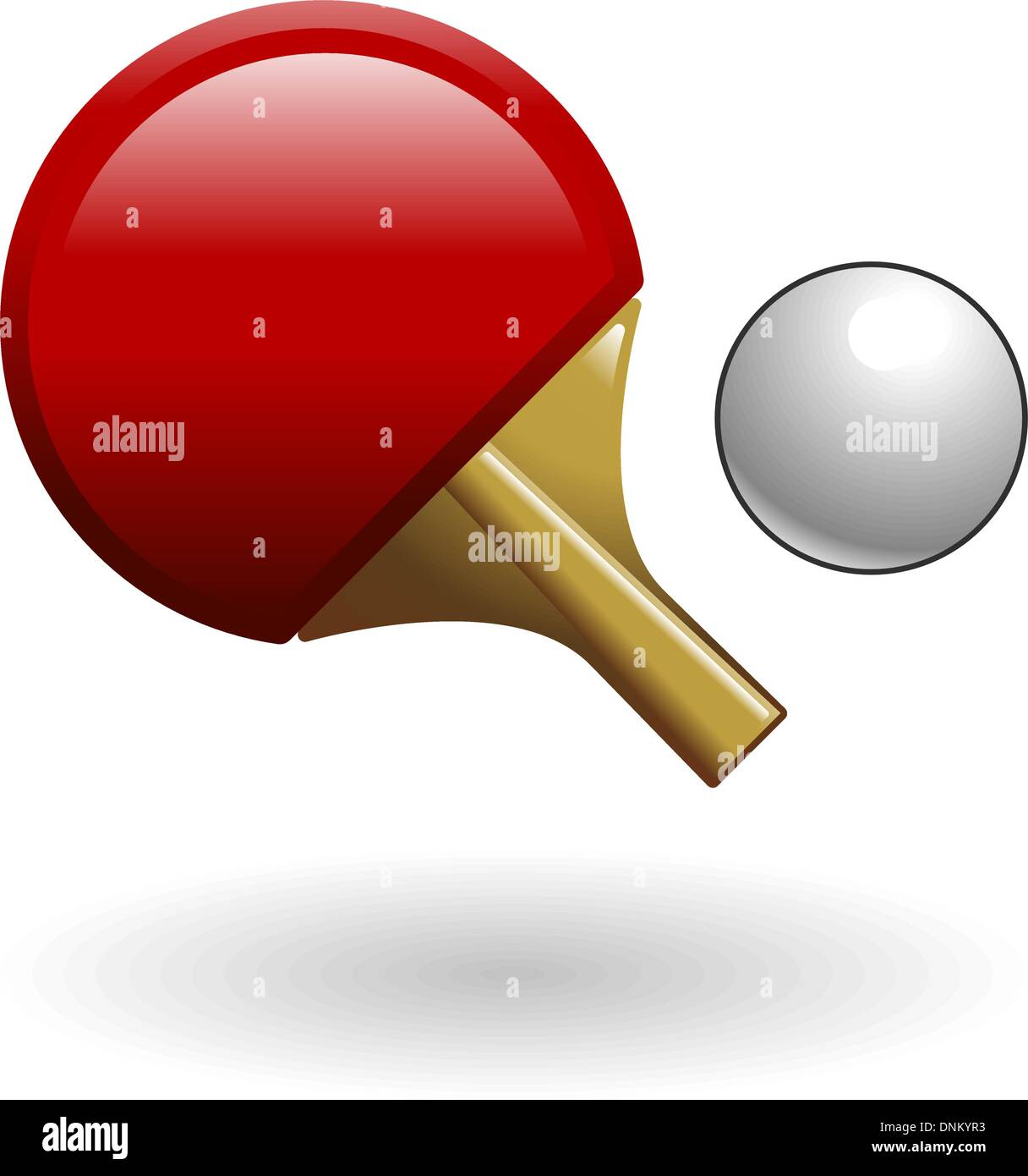 Illustration of a ping pong paddle and ball Stock Vector Image & Art ...