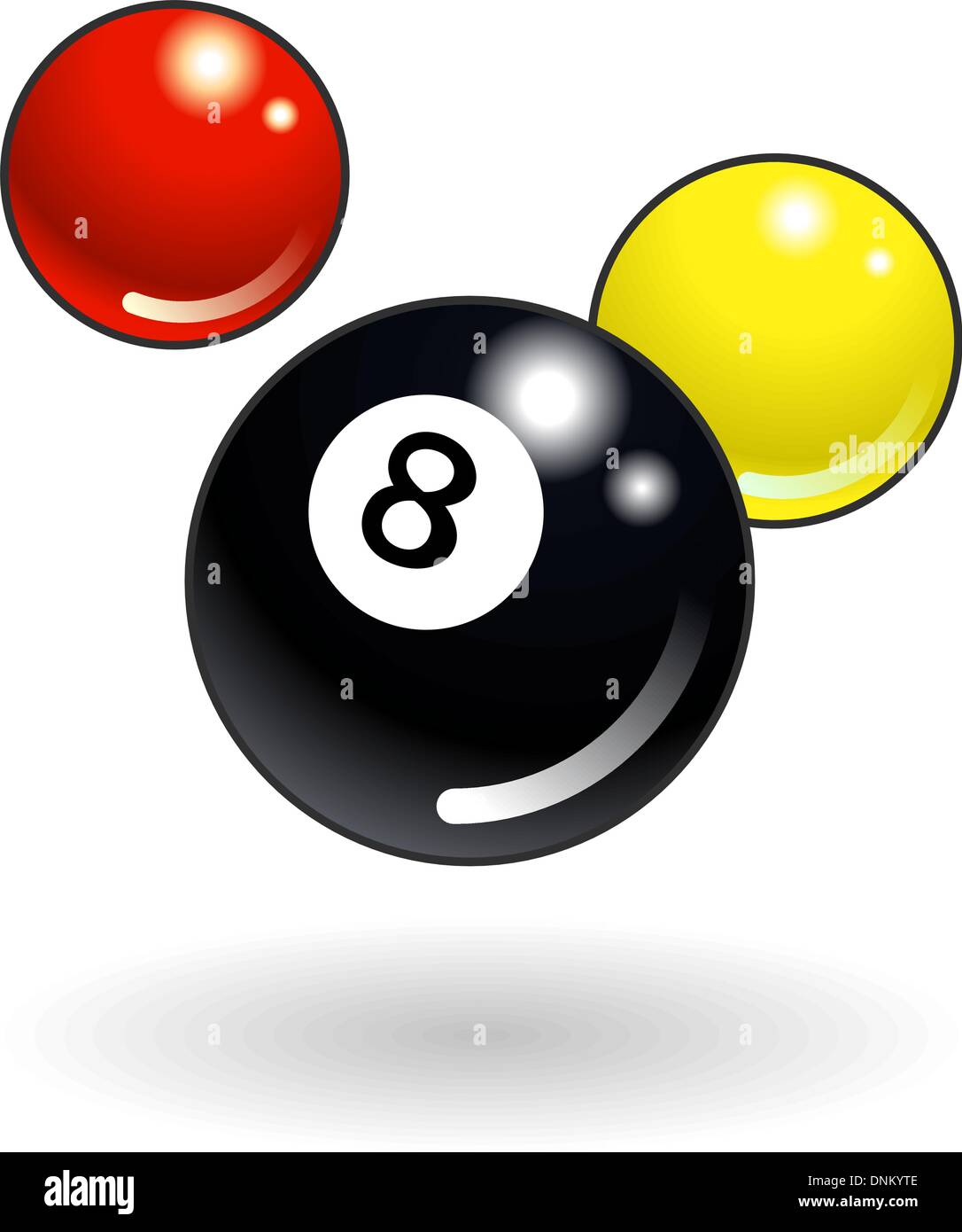 Illustration of pool balls Stock Vector Image & Art - Alamy