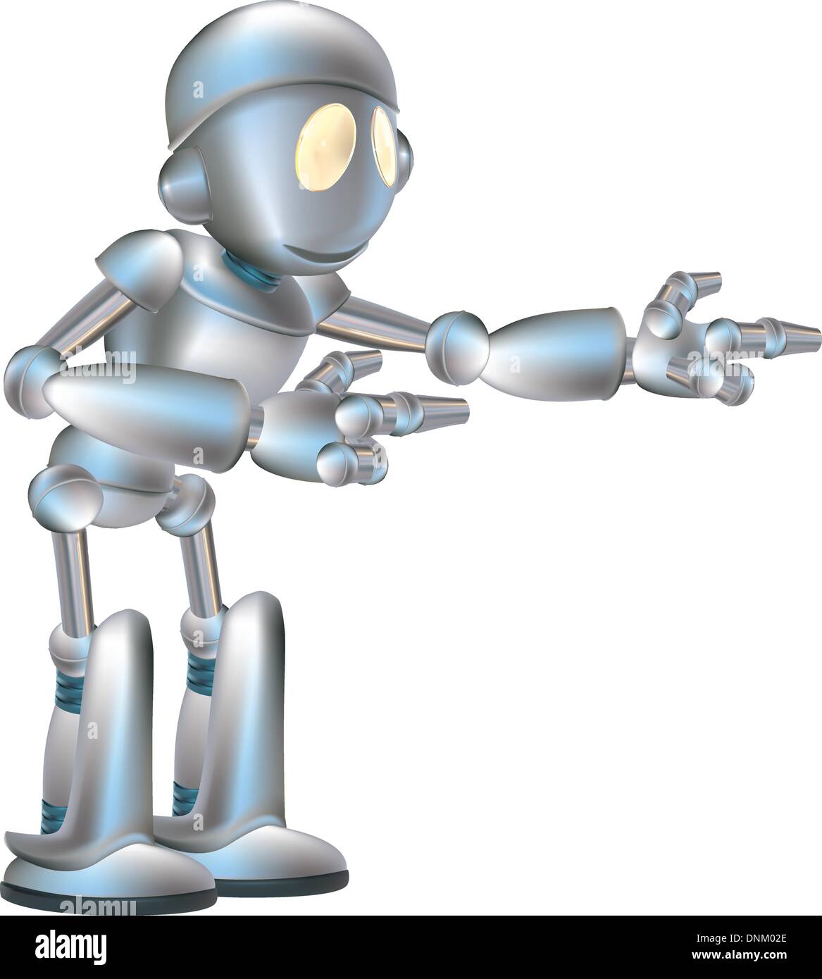 A very cute robot character, available in several poses Stock Vector ...