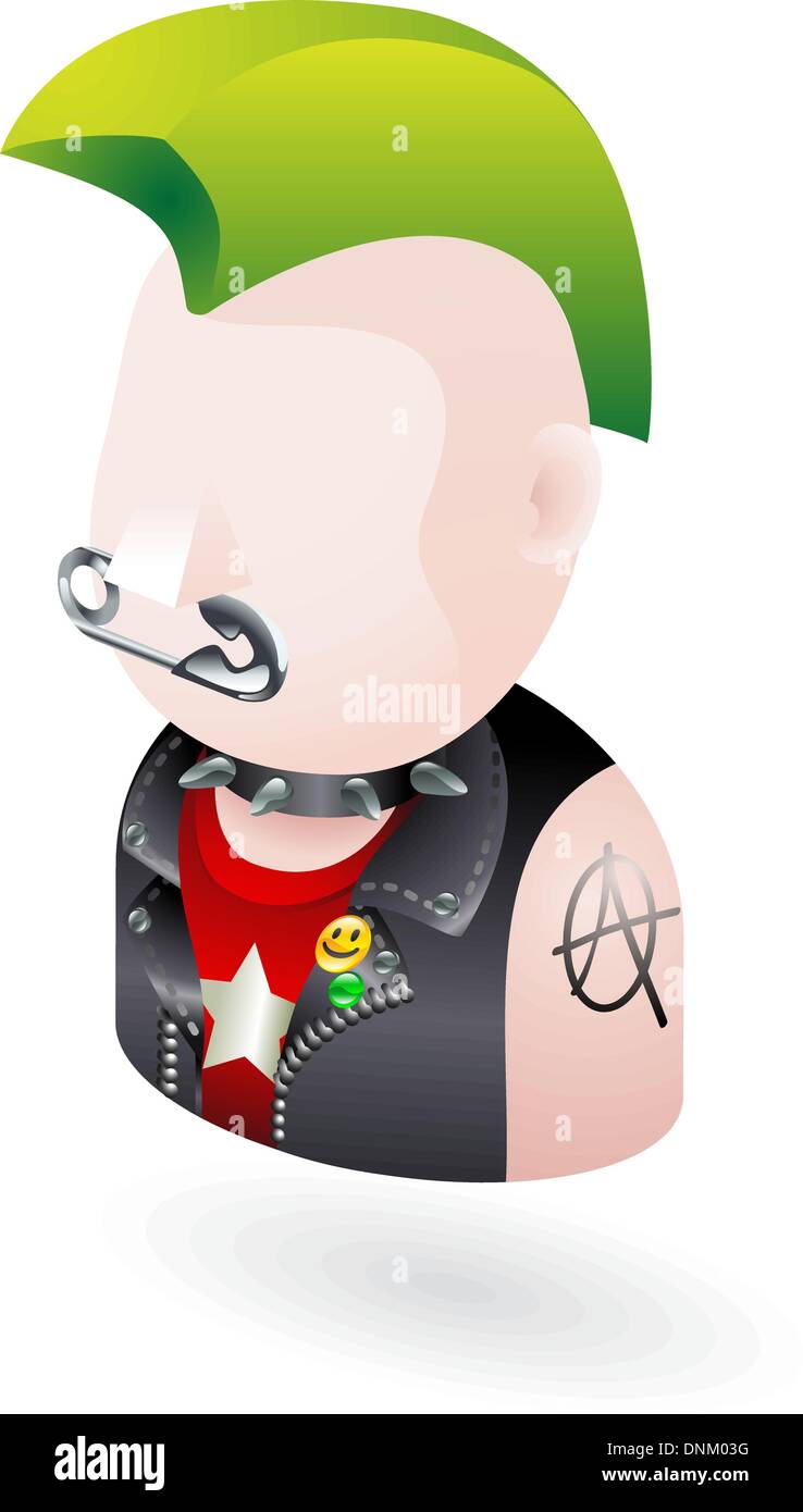 Illustration of a punk rocker Stock Vector Image & Art - Alamy