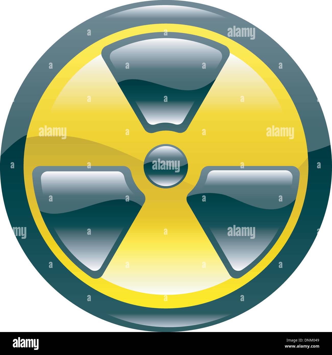 Vector 3d Shiny Radiation 3d Radioactive Stock Vector Illustration And