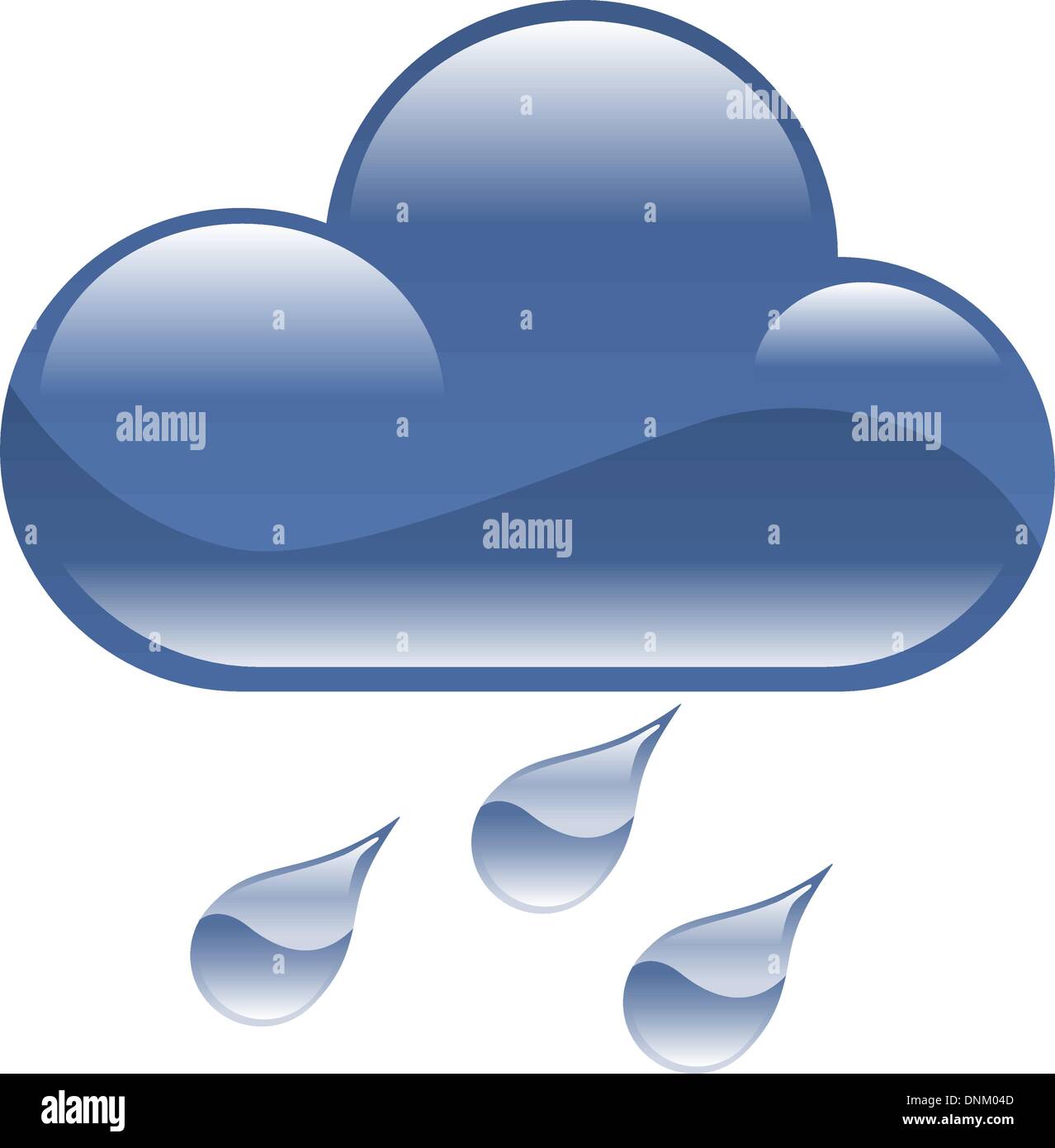 Illustration of rain cloud Stock Vector Image & Art - Alamy