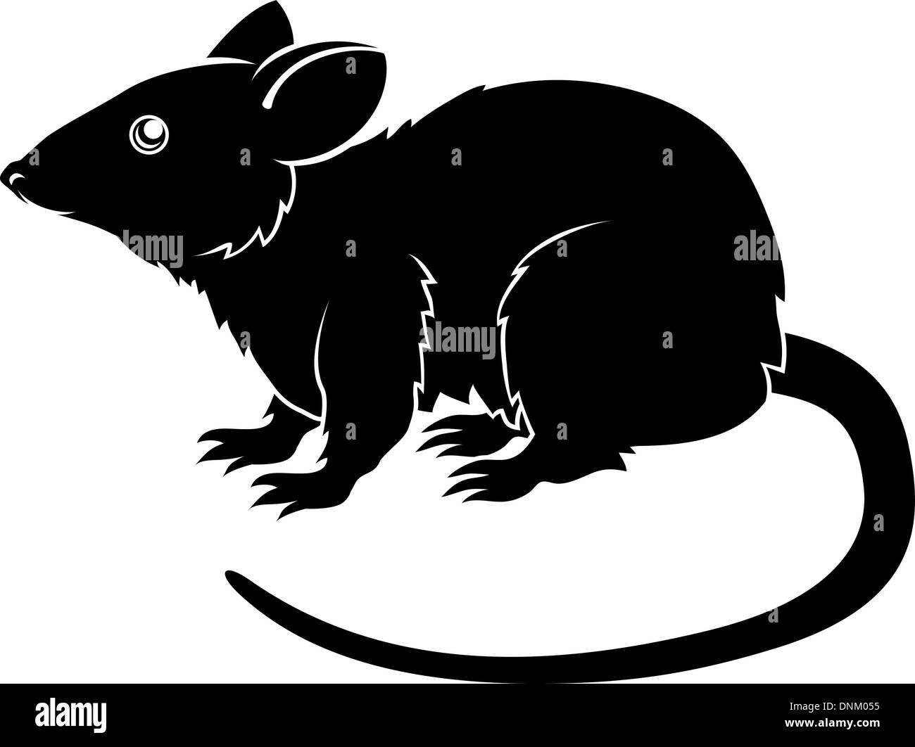 Black rat zodiac sign icon hi-res stock photography and images - Alamy