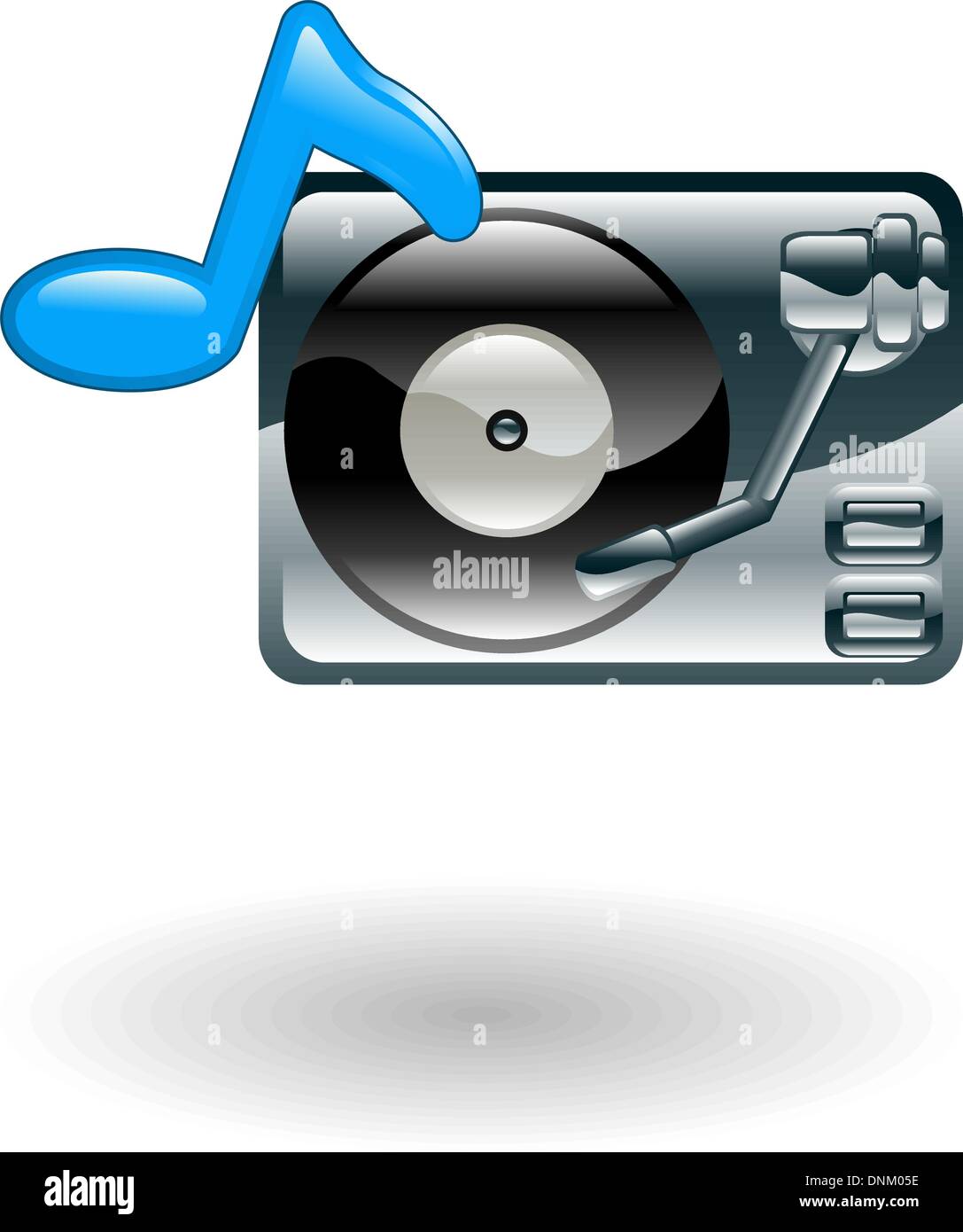 Playing record player Stock Vector Images - Alamy
