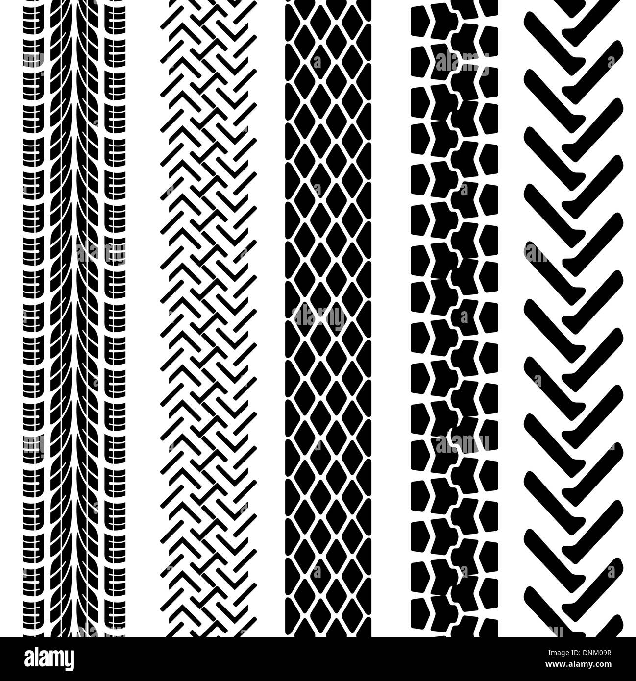 Set of detailed tire prints, vector illustration Stock Vector Image ...
