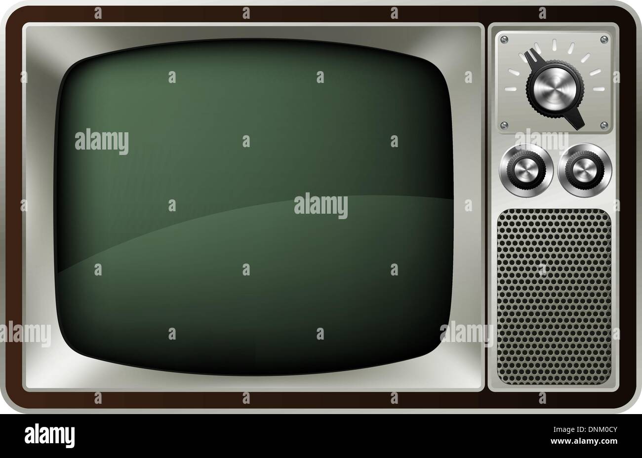 Illustration of a retro style old fashioned television Stock Vector ...