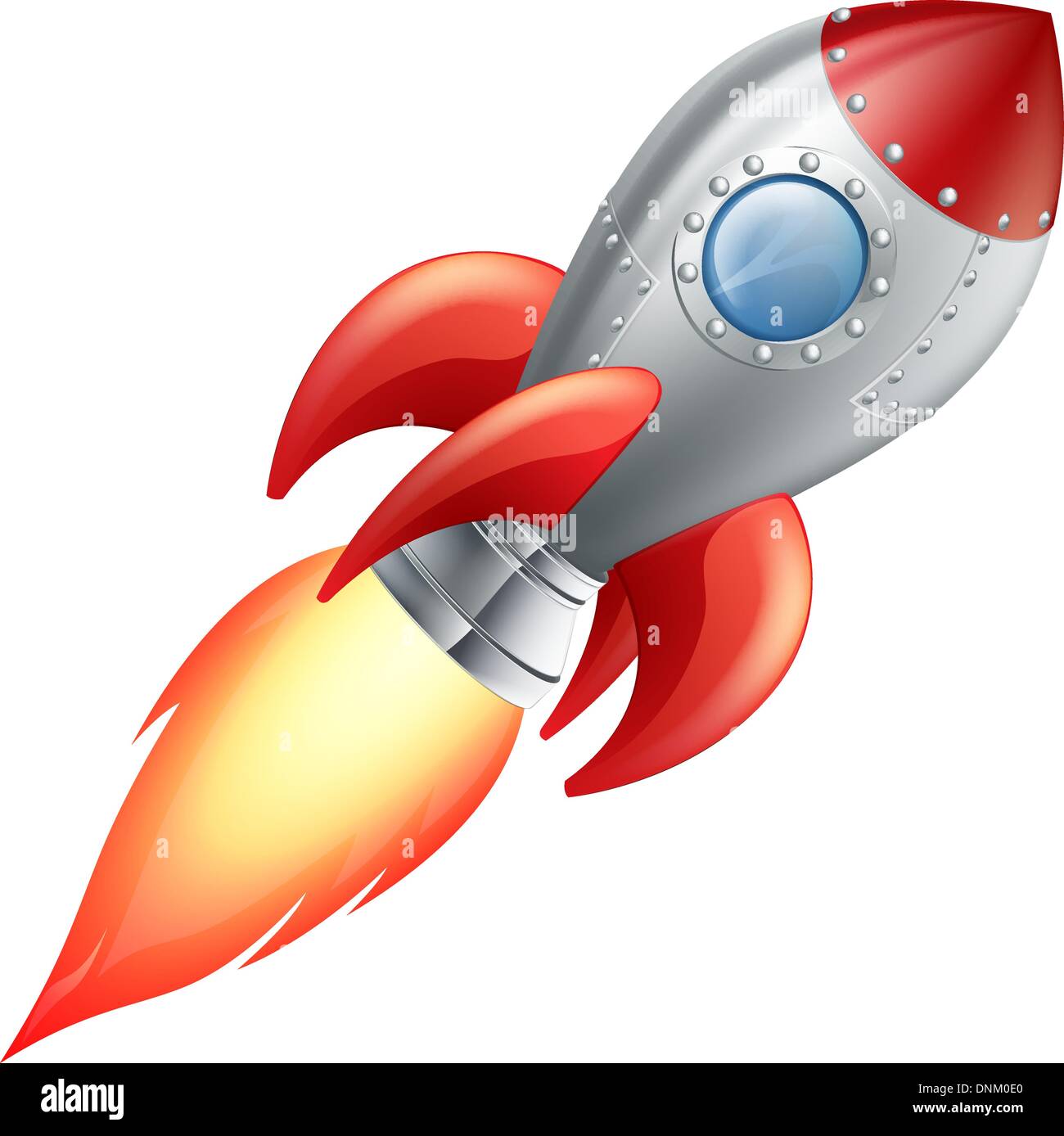 Illustration of a cute cartoon rocket space ship Stock Vector Image ...
