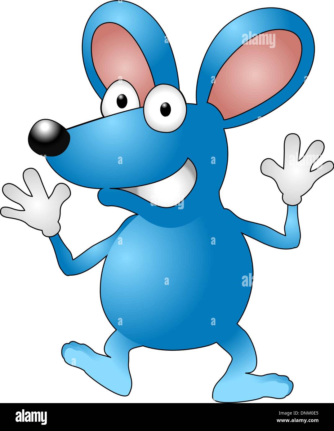 A vector illustration of a cartoon mouse waving Stock Vector Image ...