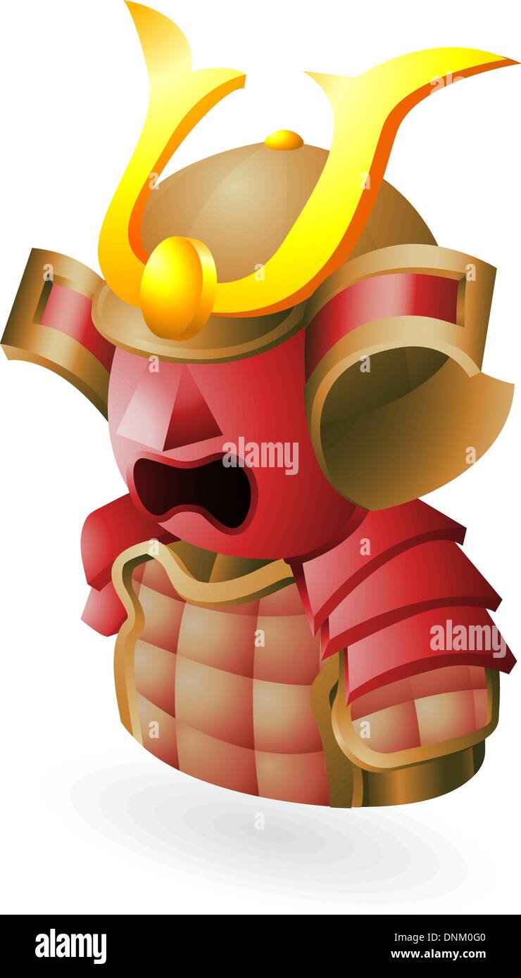 The armor of a samurai Cut Out Stock Images & Pictures - Alamy
