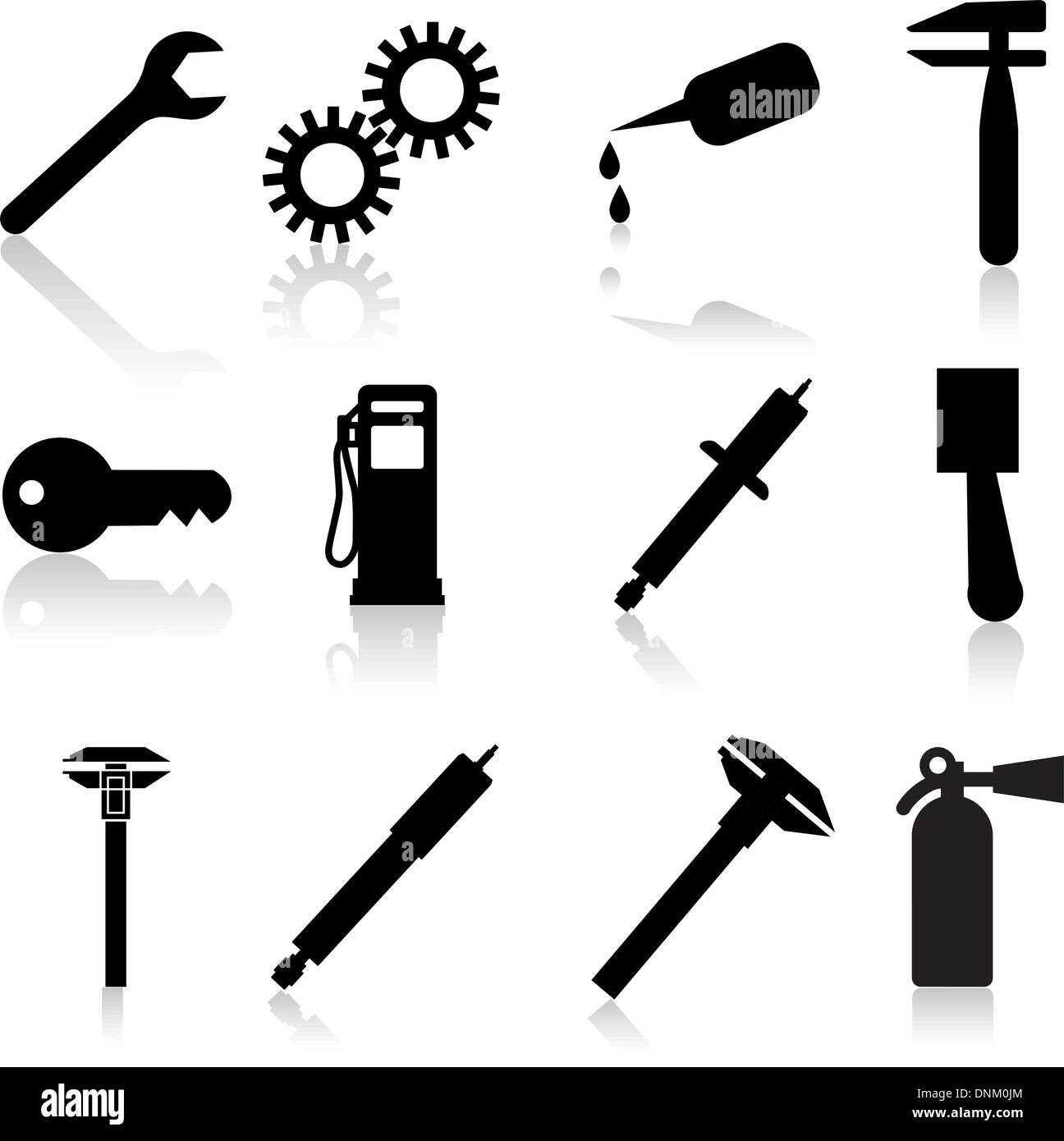 Auto Car Repair Service Icon Symbol Stock Vector Image & Art - Alamy