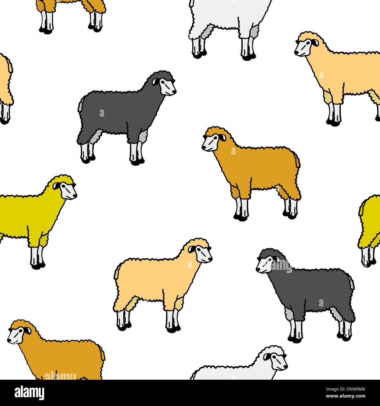 Abstract seamless background sheep Stock Vector Images - Alamy
