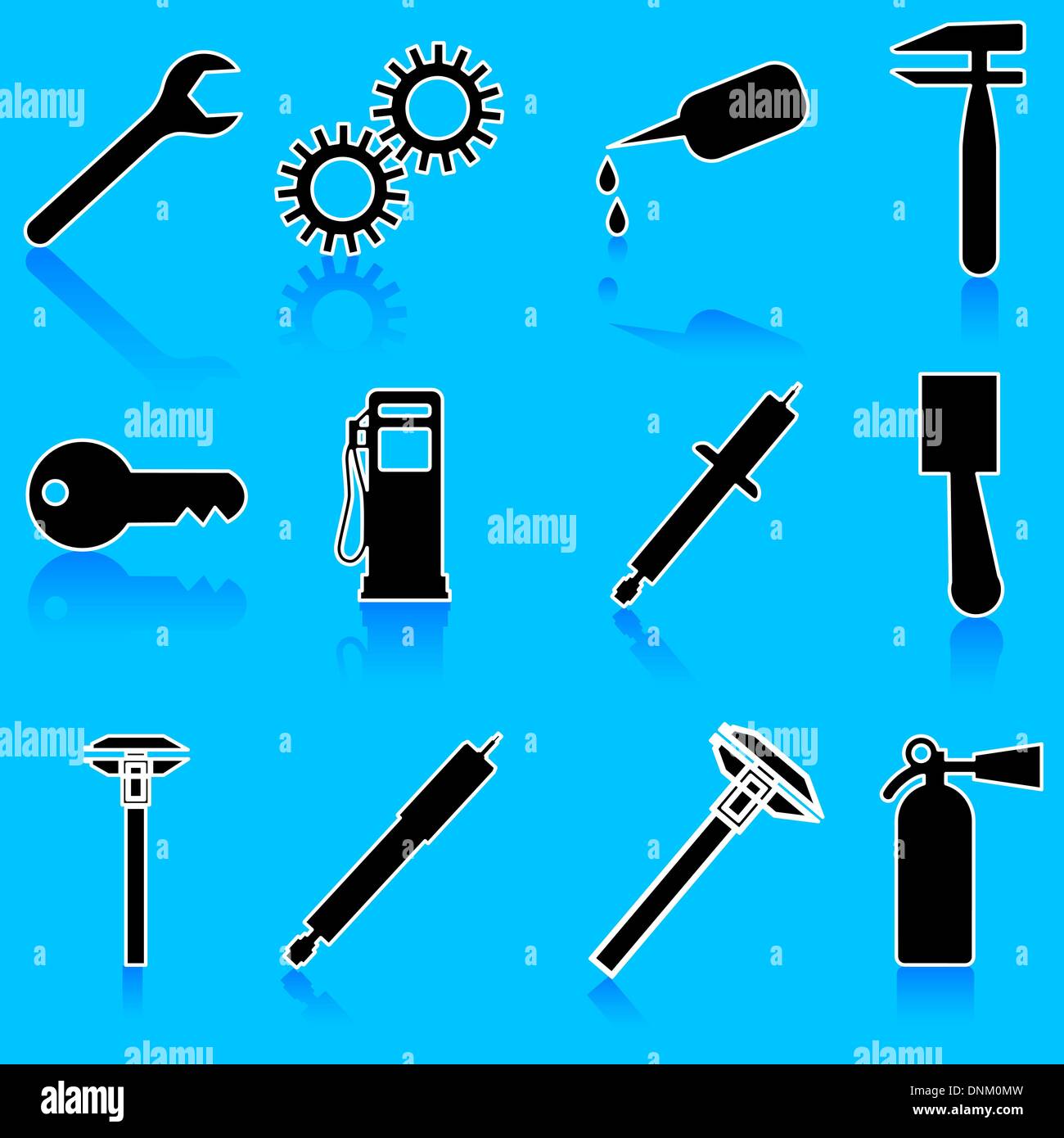 Auto Car Repair Service Icon Symbol Stock Vector Image & Art - Alamy