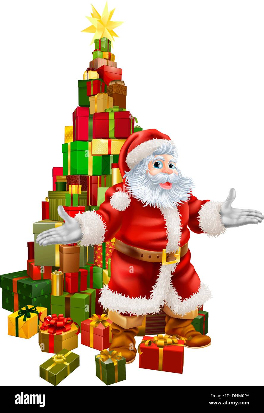 Drawing Of Stack Of Presents