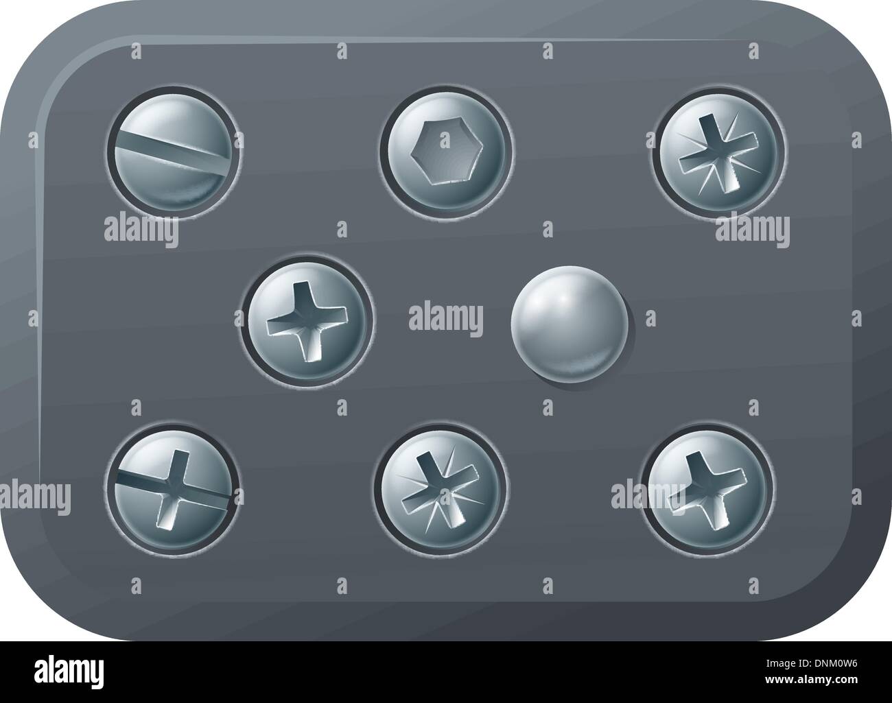 Truss head bolt Stock Vector Images - Alamy