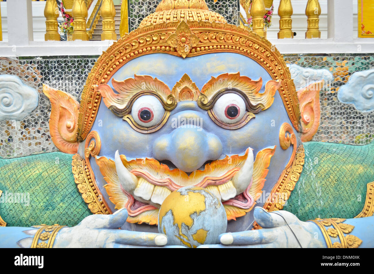 Phra Rahu statue, who is the mythical god of darkness,Thailand Stock ...