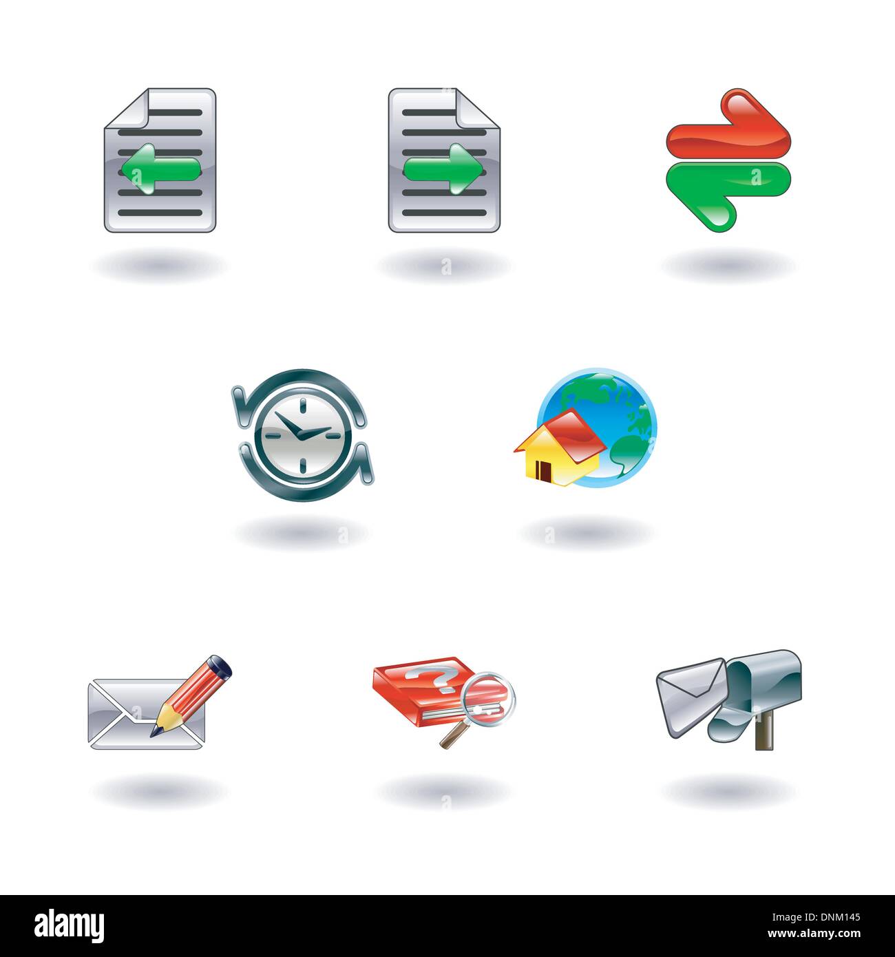 A set of shiny internet browser icons Stock Vector Image & Art - Alamy