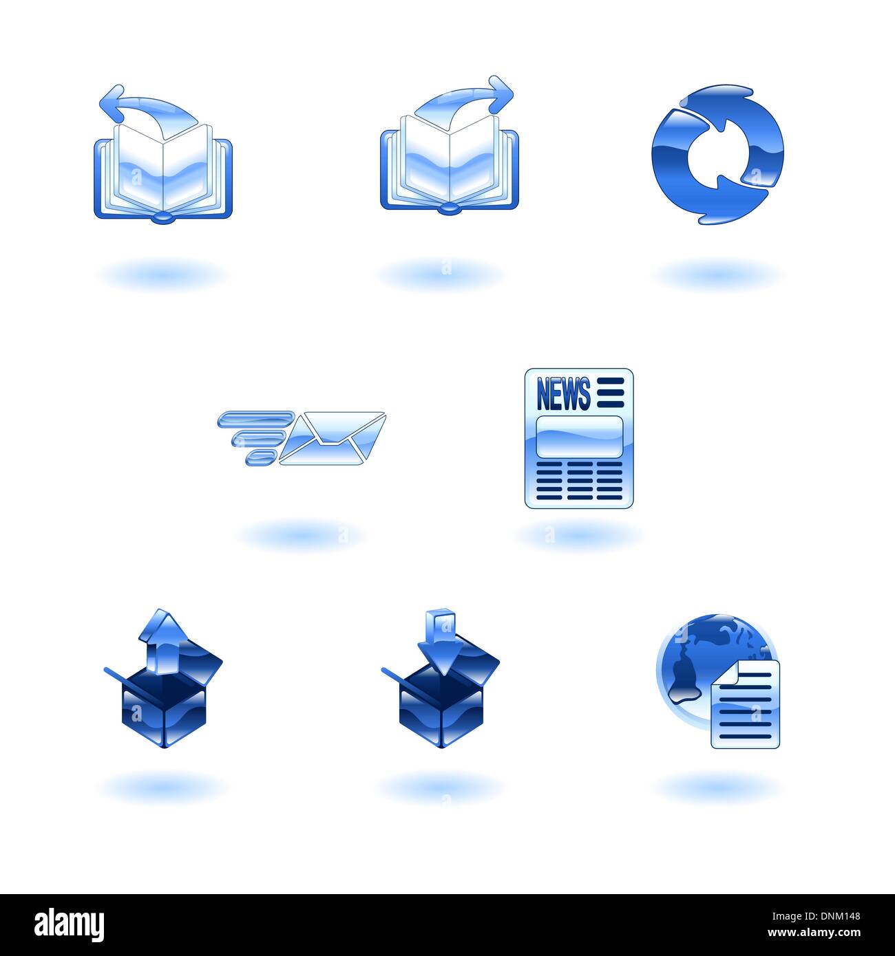 Internet box clipart illustration Stock Vector Images - Alamy