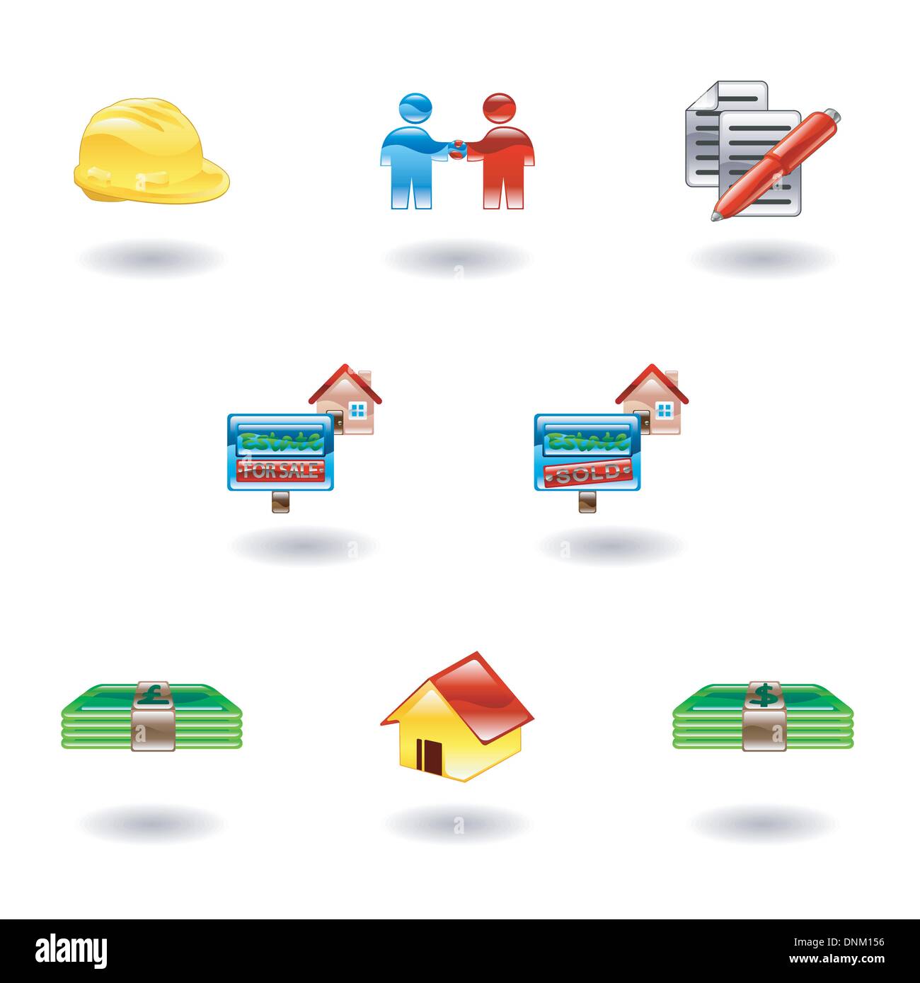 Estate agent sign board Cut Out Stock Images & Pictures - Alamy