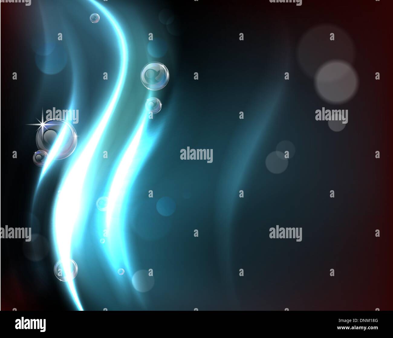 Abstract background with light and water bubble effects Stock Vector ...