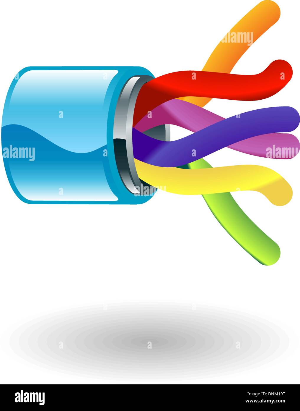 Illustration of an ADSL line Stock Vector Image & Art - Alamy