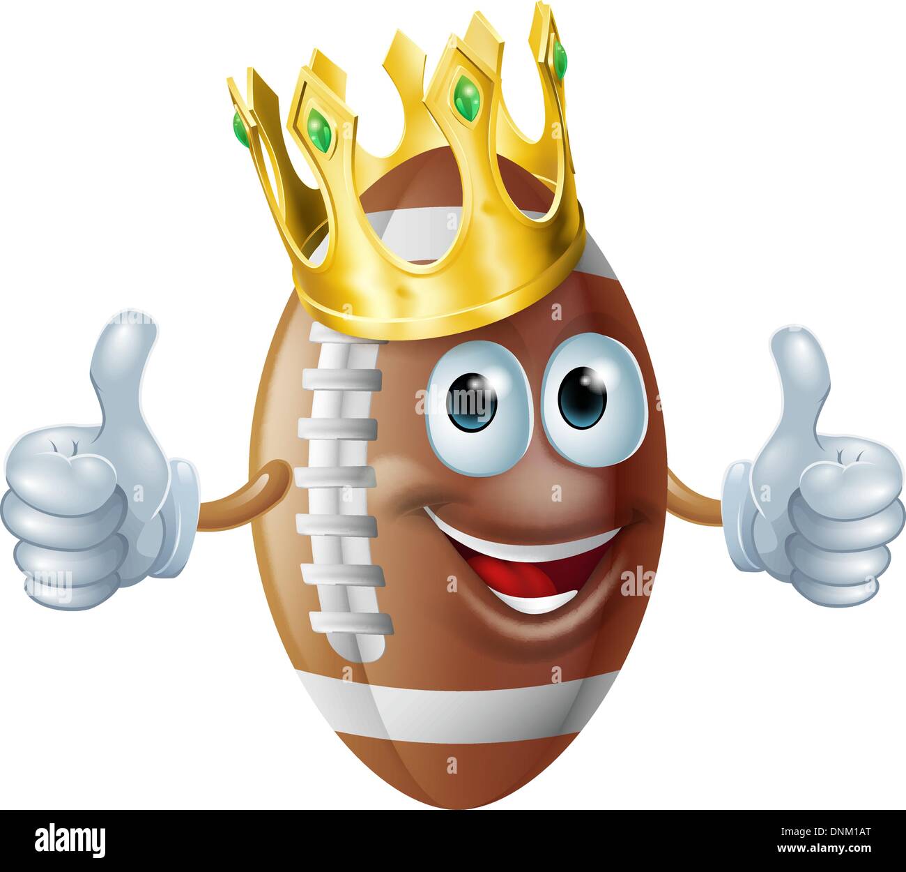 Football crown on white hi-res stock photography and images - Alamy