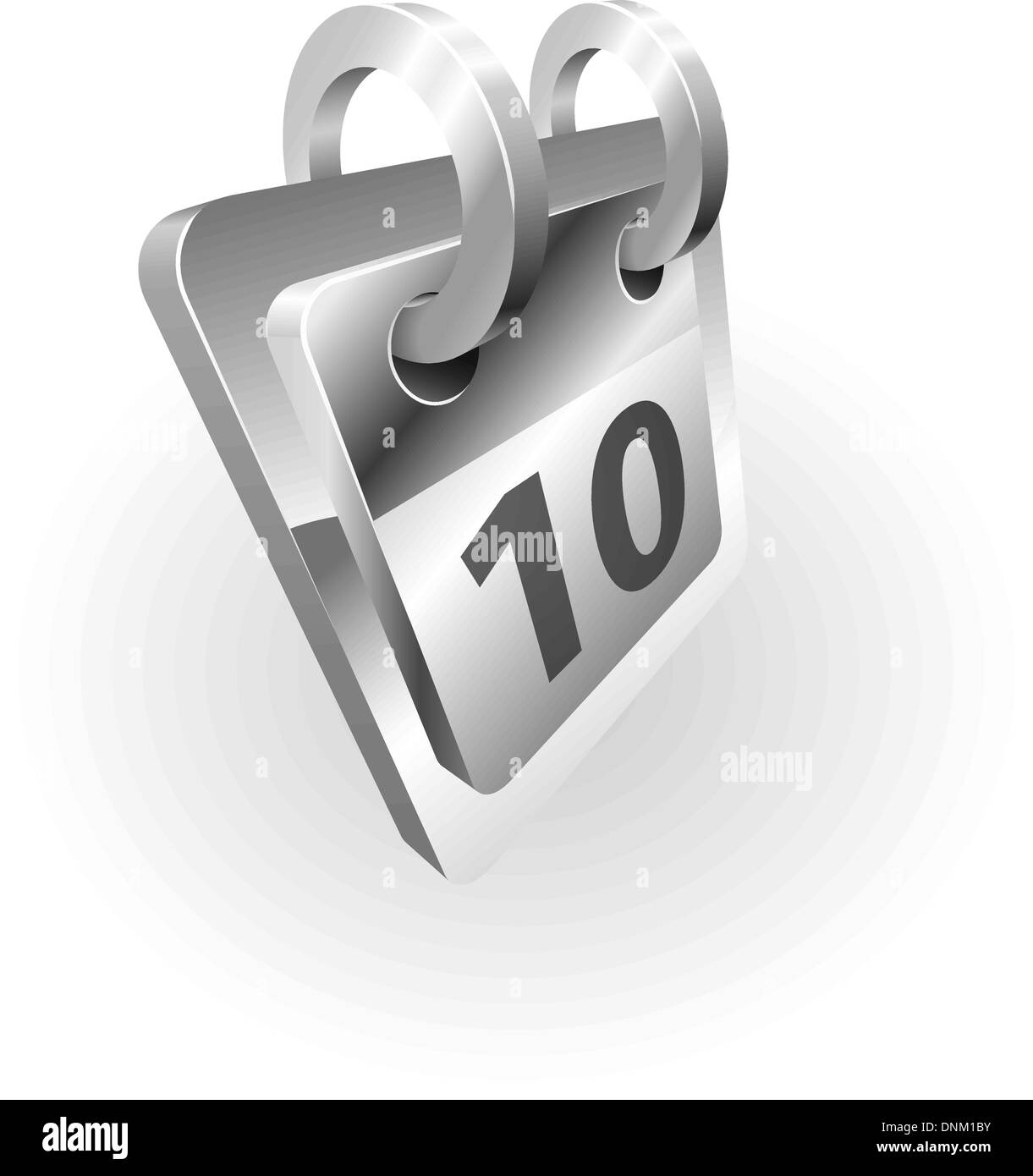 Illustration of a silver metallic calendar Stock Vector Image & Art - Alamy